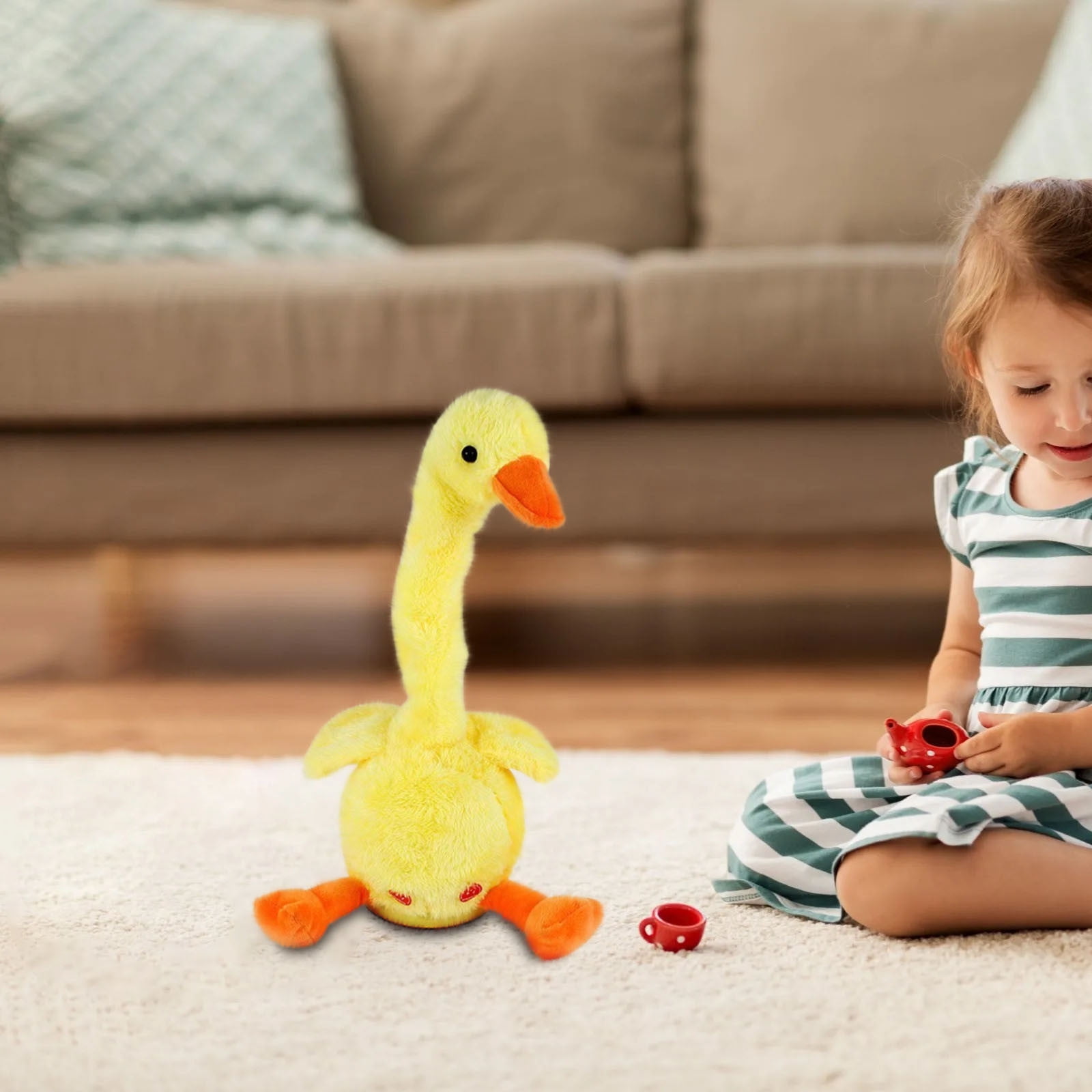 PATLOLLAV Christmas Plush Electronic Singing Duck Toy,The Ducks and ...