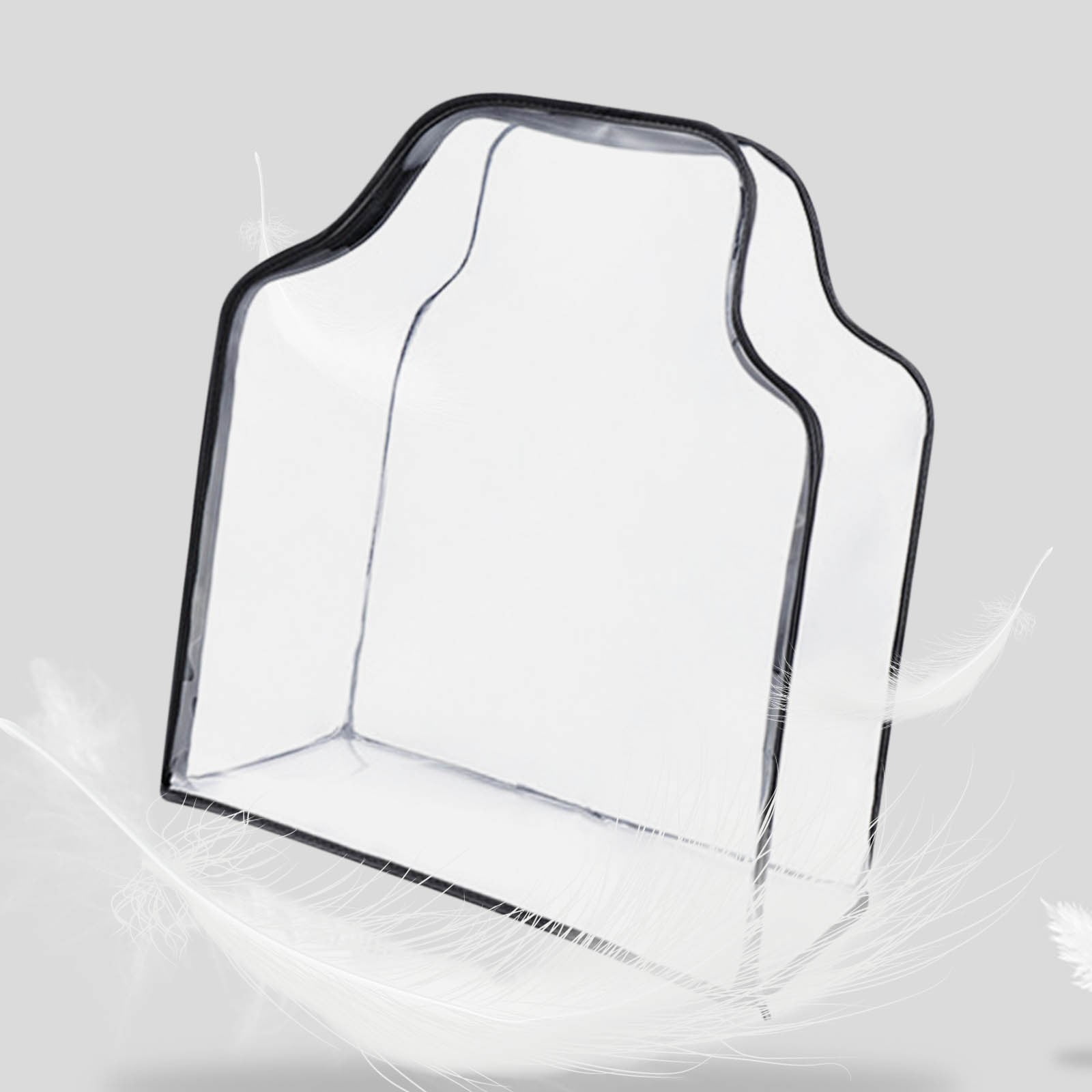 PATLOLLAV Clear Clothes Storage Bag Black Edge Organizer with ...