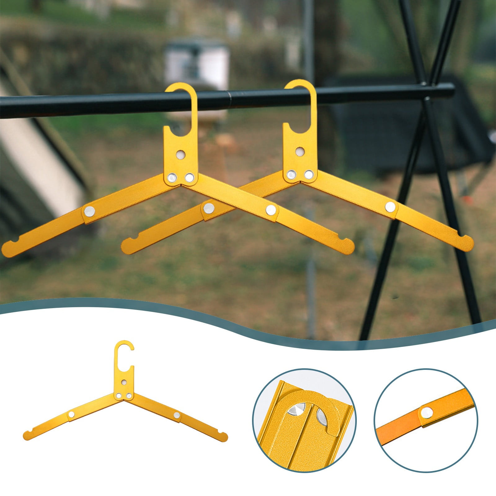 PATLOLLAV Coat Hanger Metal Clothing Rack Hanger for Pants Travel ...