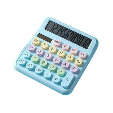 BSJJY Creative Colorful Candy Colored Electronic Calculator,4 Function ...