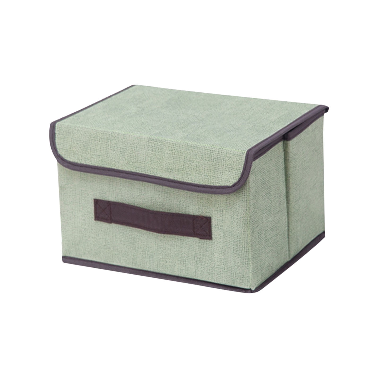 PATLOLLAV Cubes Storage Box with Lid,Linen Fabric Foldable Collapsible ...
