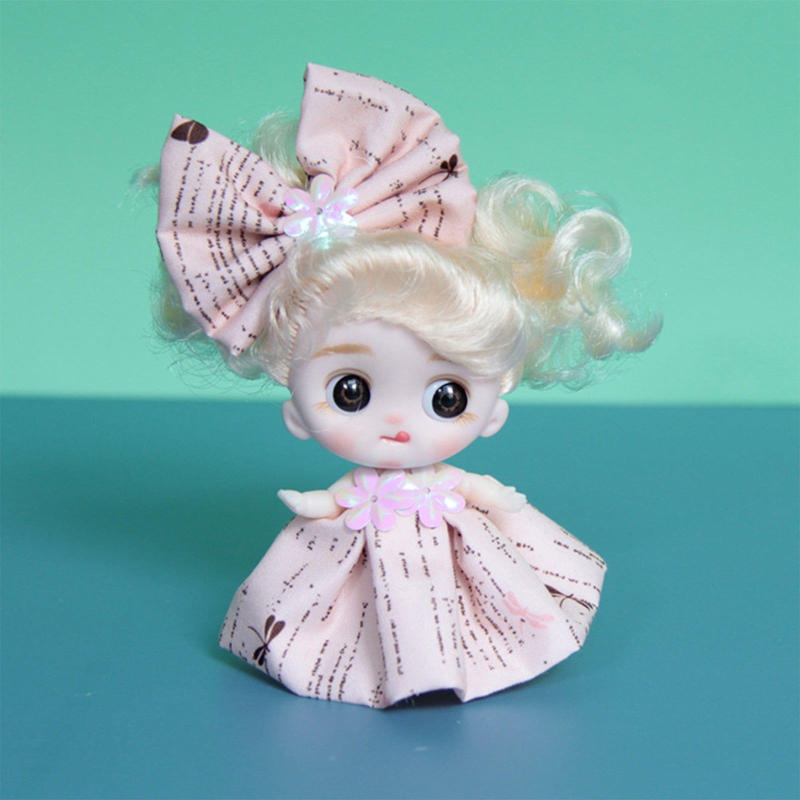 PATLOLLAV Cute Girls Doll with Rotatable Arms and Legs,4 Inch Movable ...