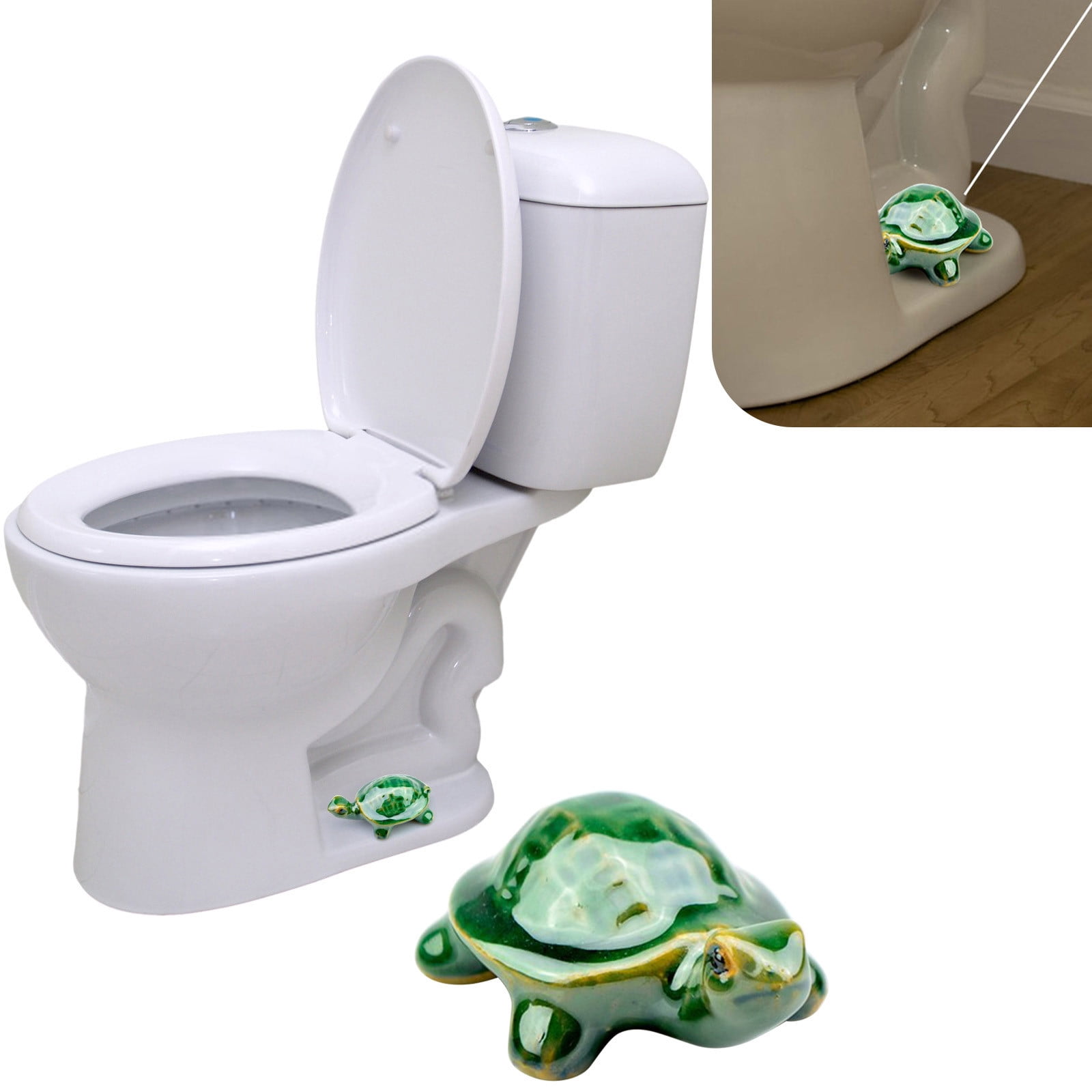 PATLOLLAV Cute Little Turtle Toilet Floor Bolt Caps,1 Pcs Ceramic ...