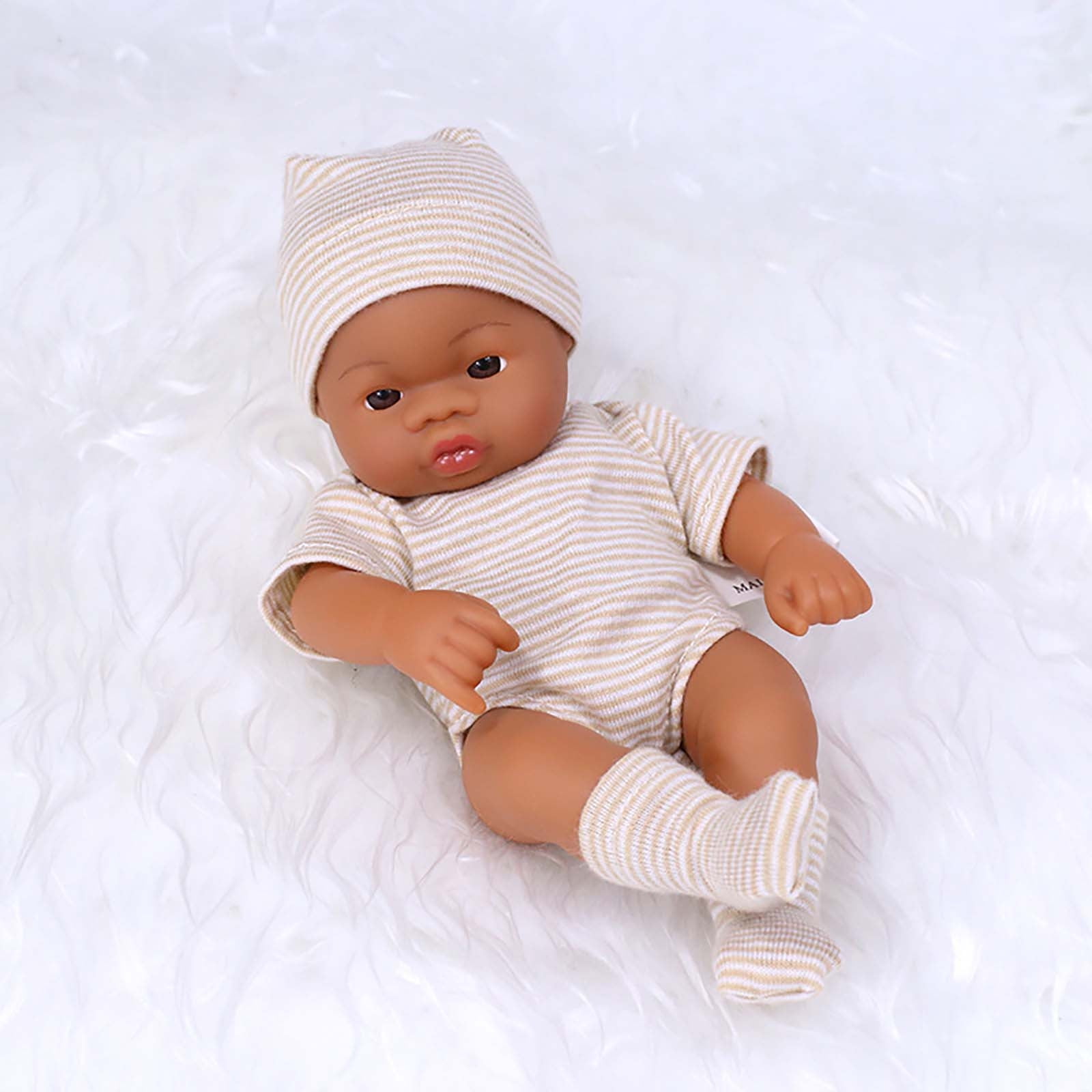 PATLOLLAV Cute Reborn Baby Dolls,7.8 Inch Africa Sleeping Baby Doll ...