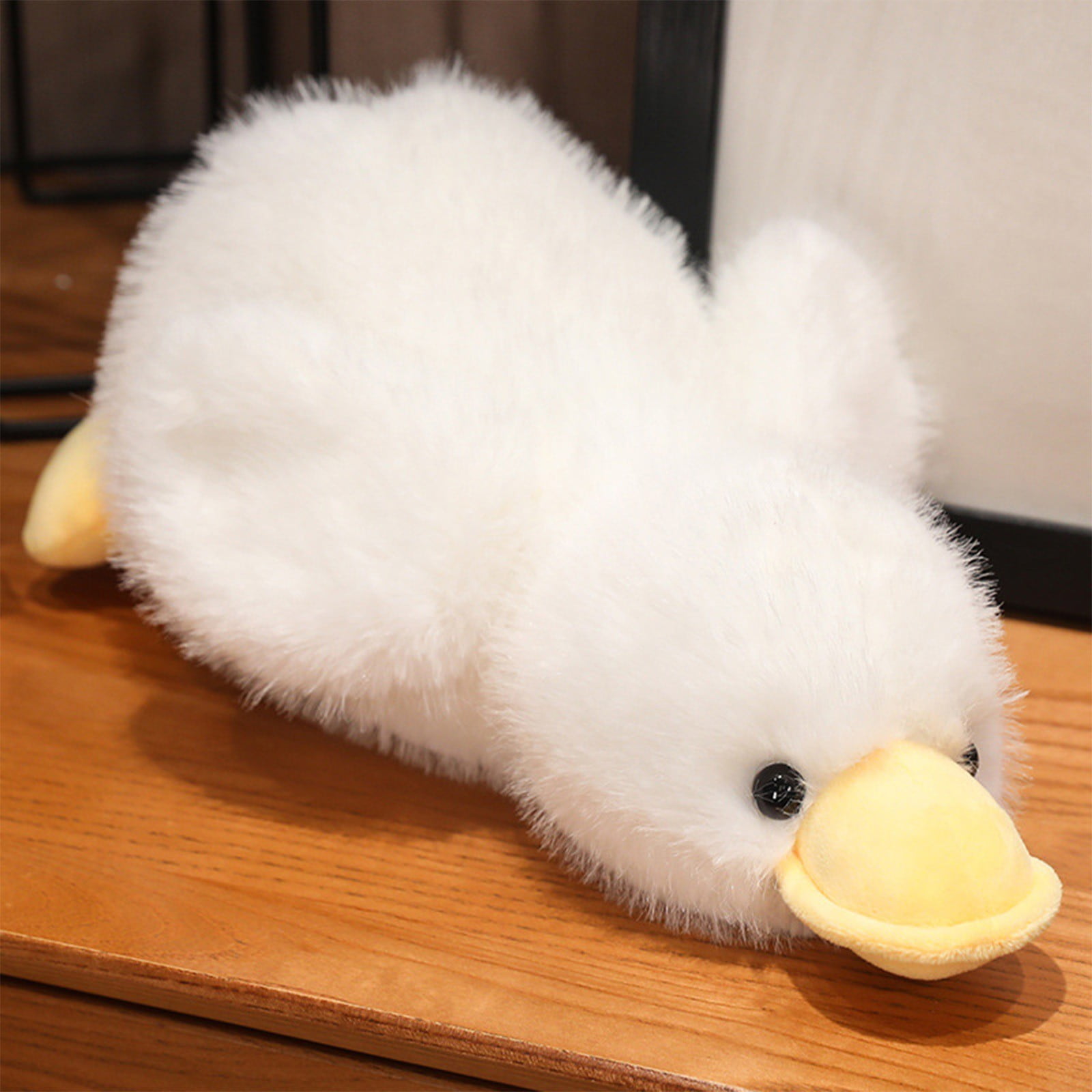 PATLOLLAV Cute White Explosives Hair White Ducks Doll,Small Duck ...