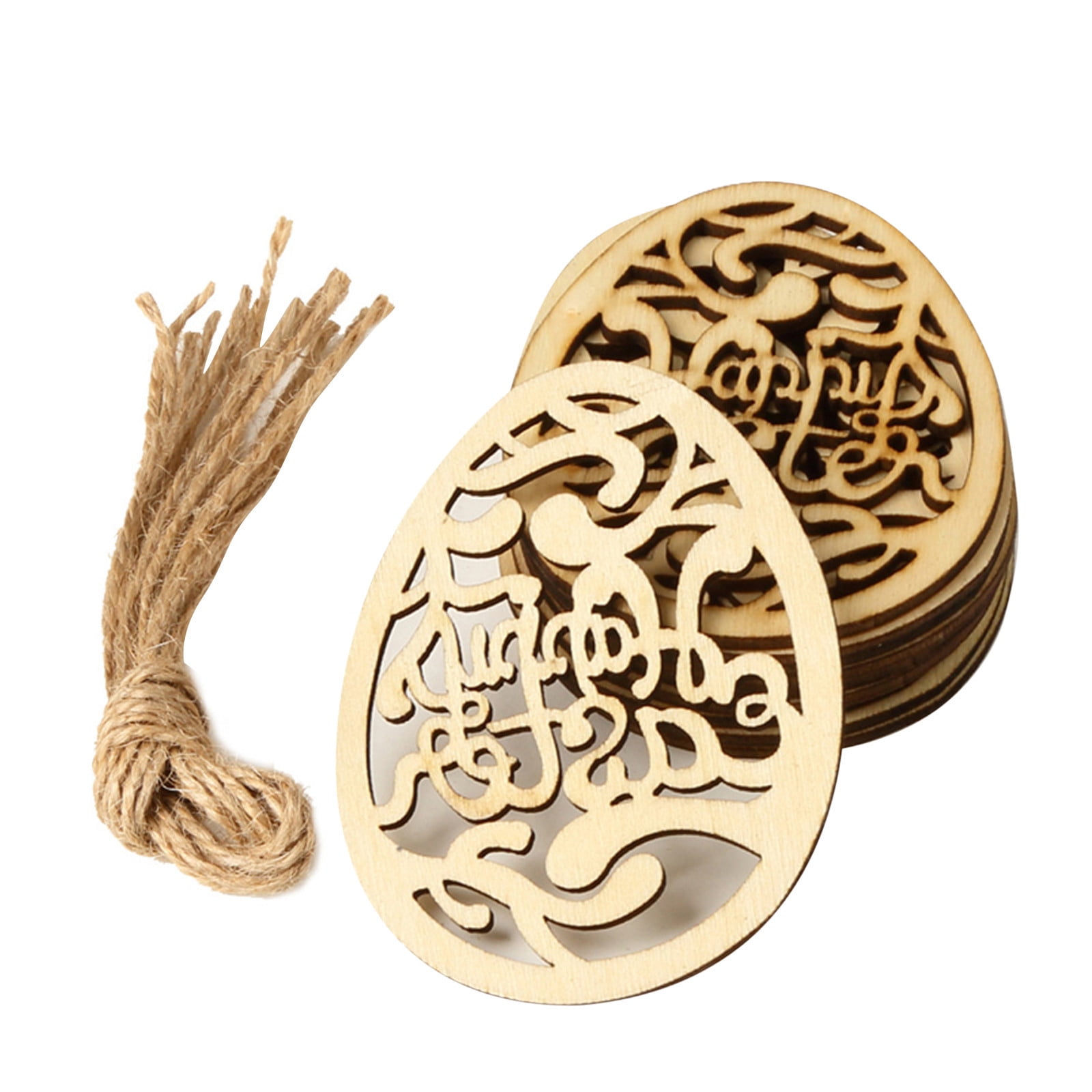 PATLOLLAV DIY 3D Easter Eggs Wood Crafts to Paint for Kids Adults ...