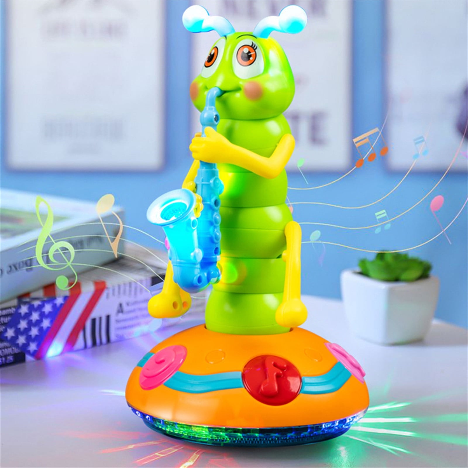 PATLOLLAV Dancing Saxophone Caterpillar,Children's Electric Caterpillar ...