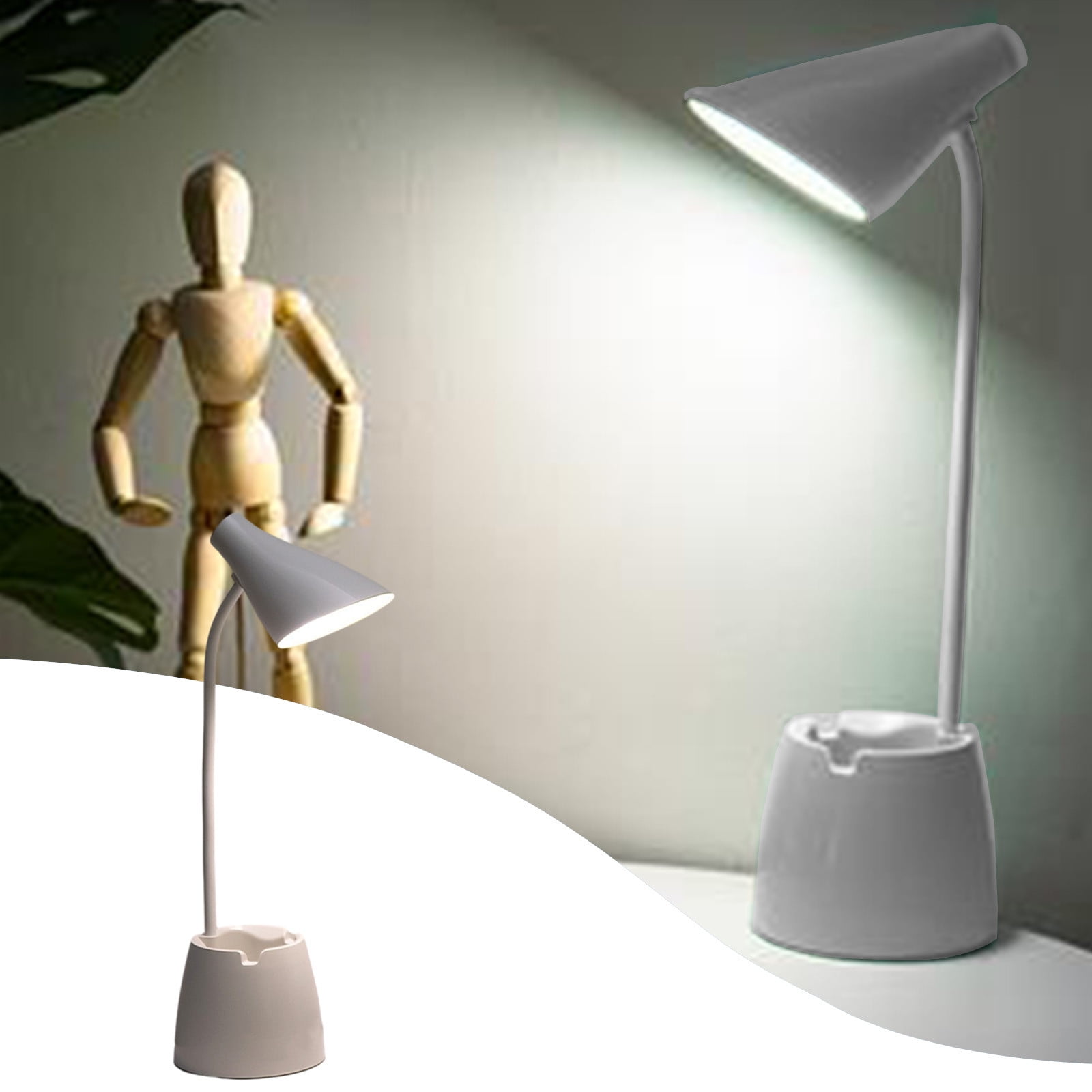 PATLOLLAV Desk Lamp,Eye-protection USB Rechargeable Reading Lamp,3 ...