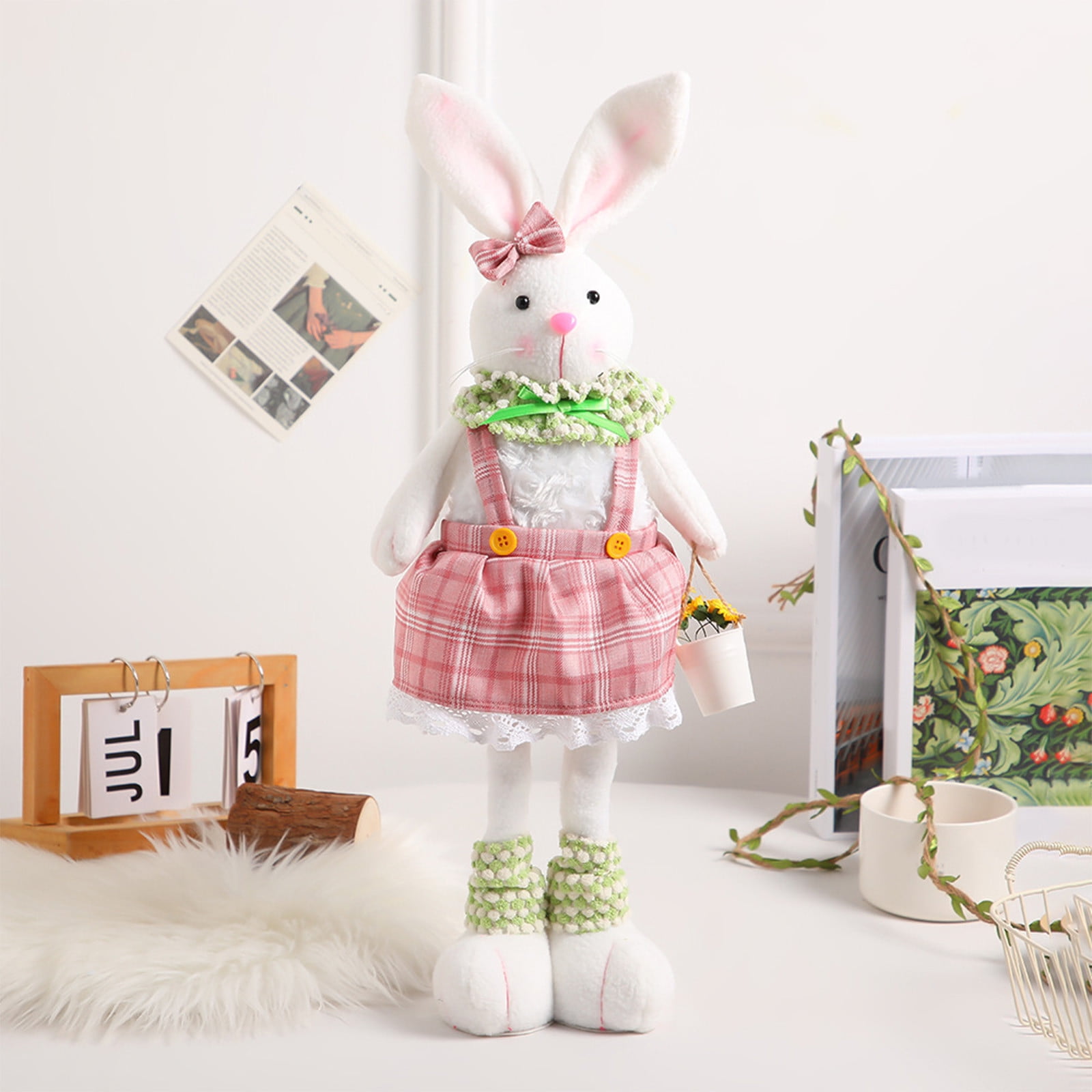 PATLOLLAV Easter Bunny Rabbit Plush Stuffed Doll,Bunny Boy Catch Carrot ...