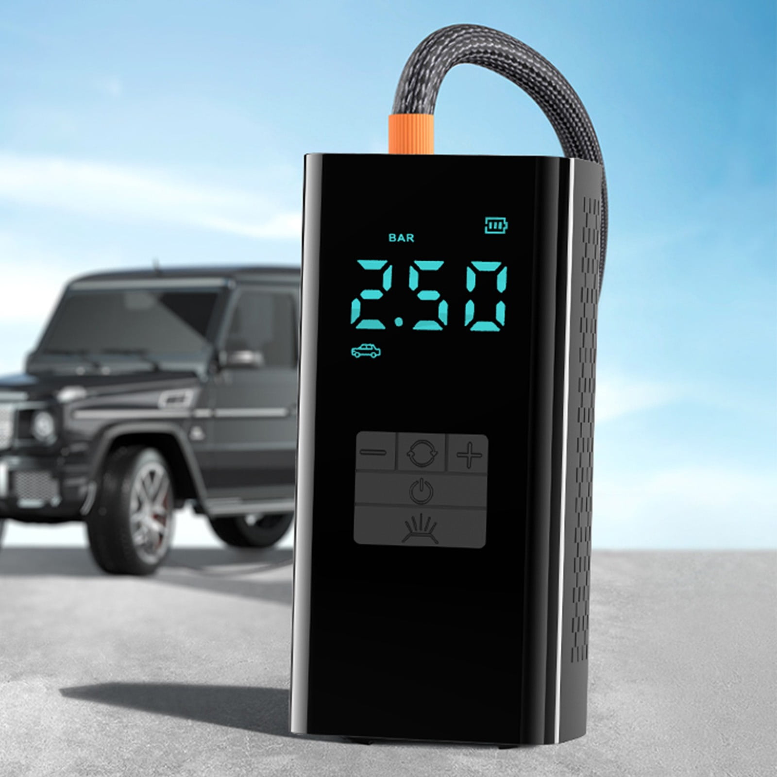 PATLOLLAV Electric Air Inflator, 7.4V Wired Tire Air Inflators with ...