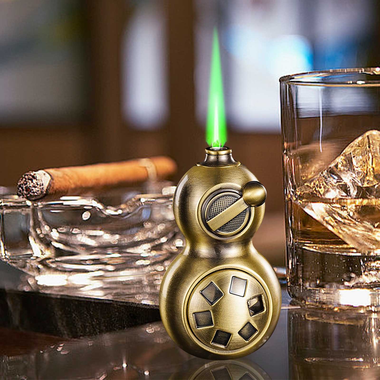 PATLOLLAV Gourd Butane Torch Lighter,Jet Flame Lighter,Refillable ...