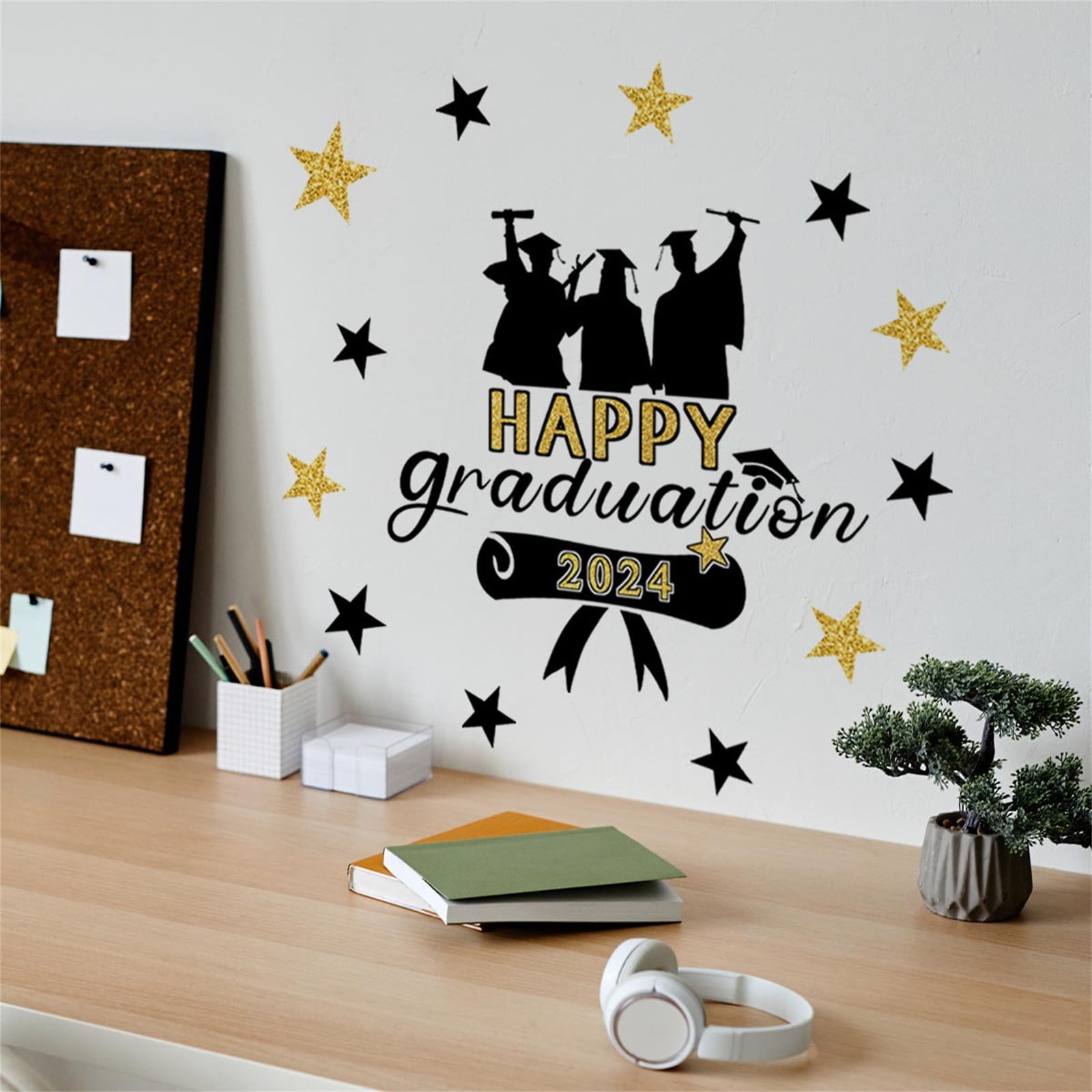 PATLOLLAV Graduation Window Stiker,Class of 2024 Congrats Grad Diploma ...