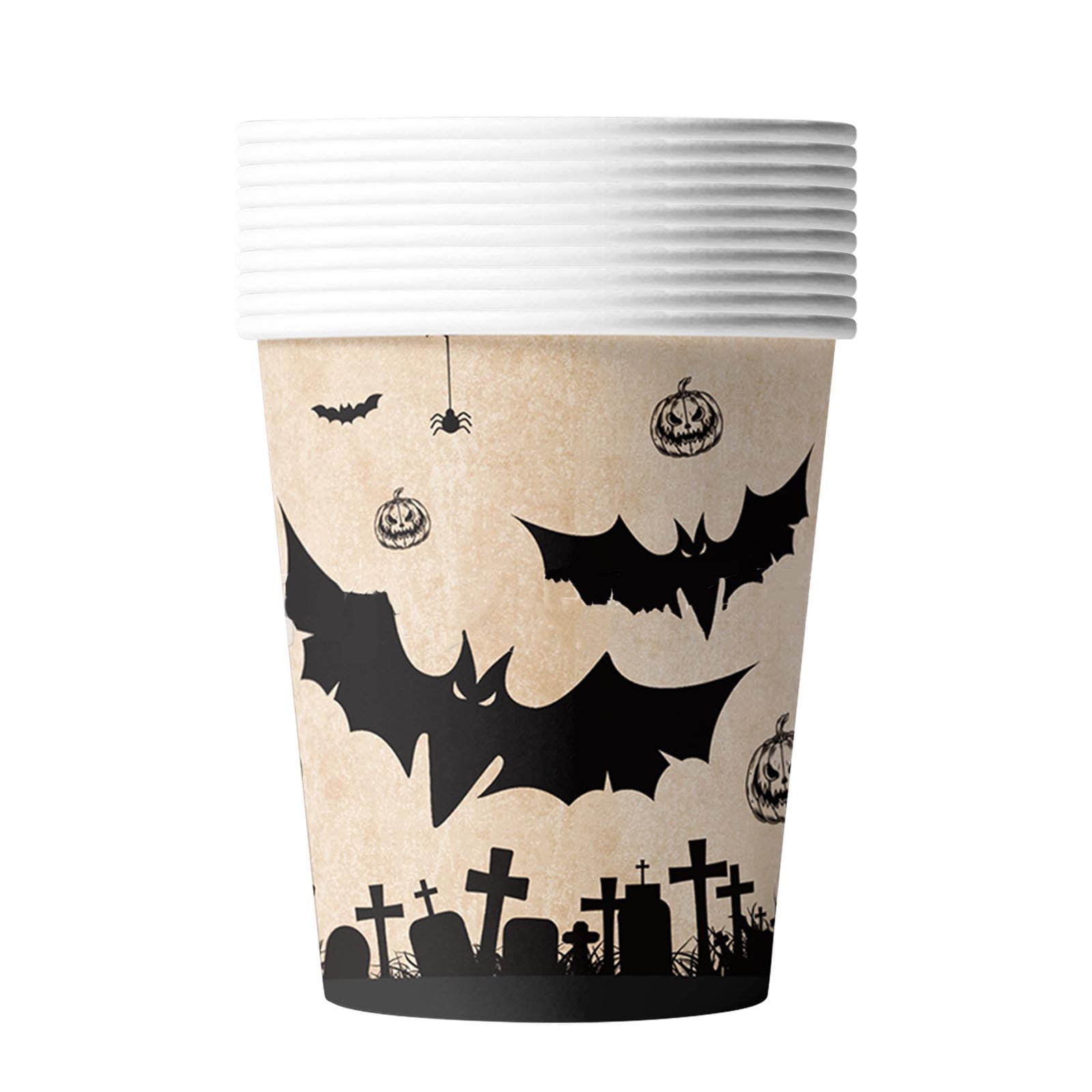PATLOLLAV Halloween Bat Party Supplies Tableware Set,Bat Scary Hand ...
