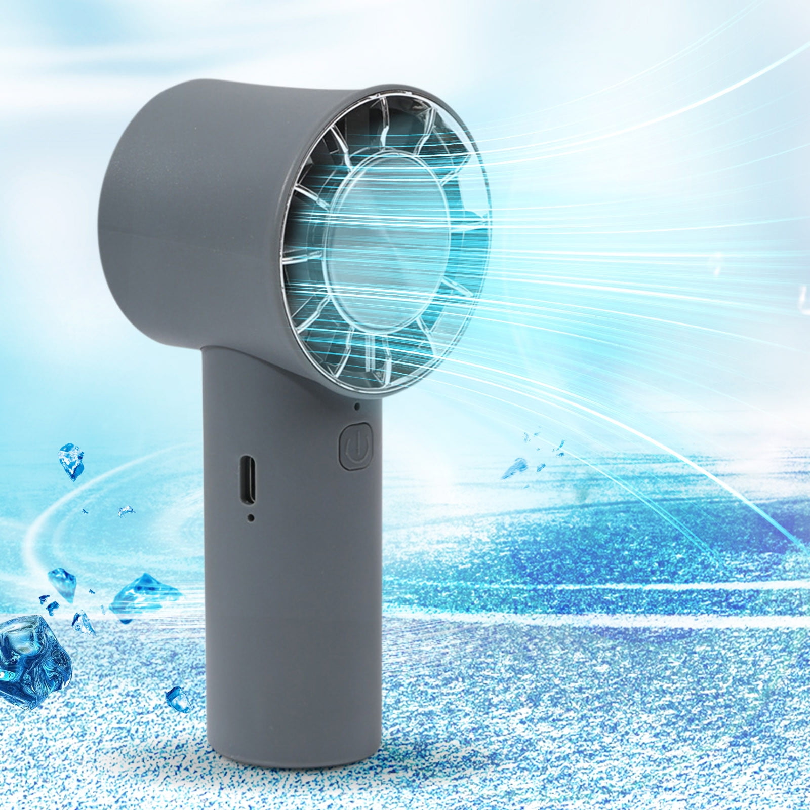 PATLOLLAV Handheld Semiconductor Cooling Fan,12.5inch Type C Port ...