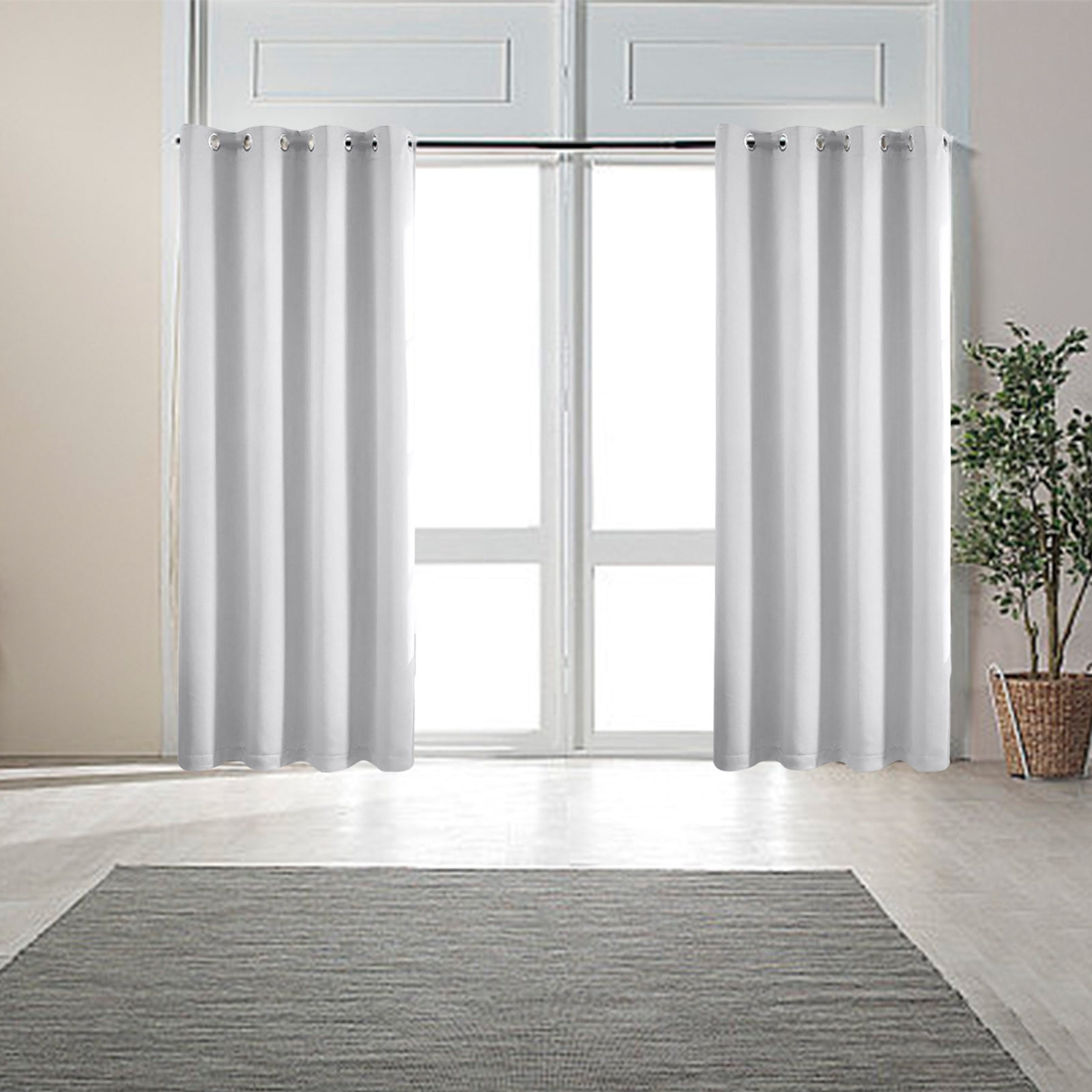 PATLOLLAV Heat Insulation Curtain Curtains Curtain Panel Pair 63 Inch W ...