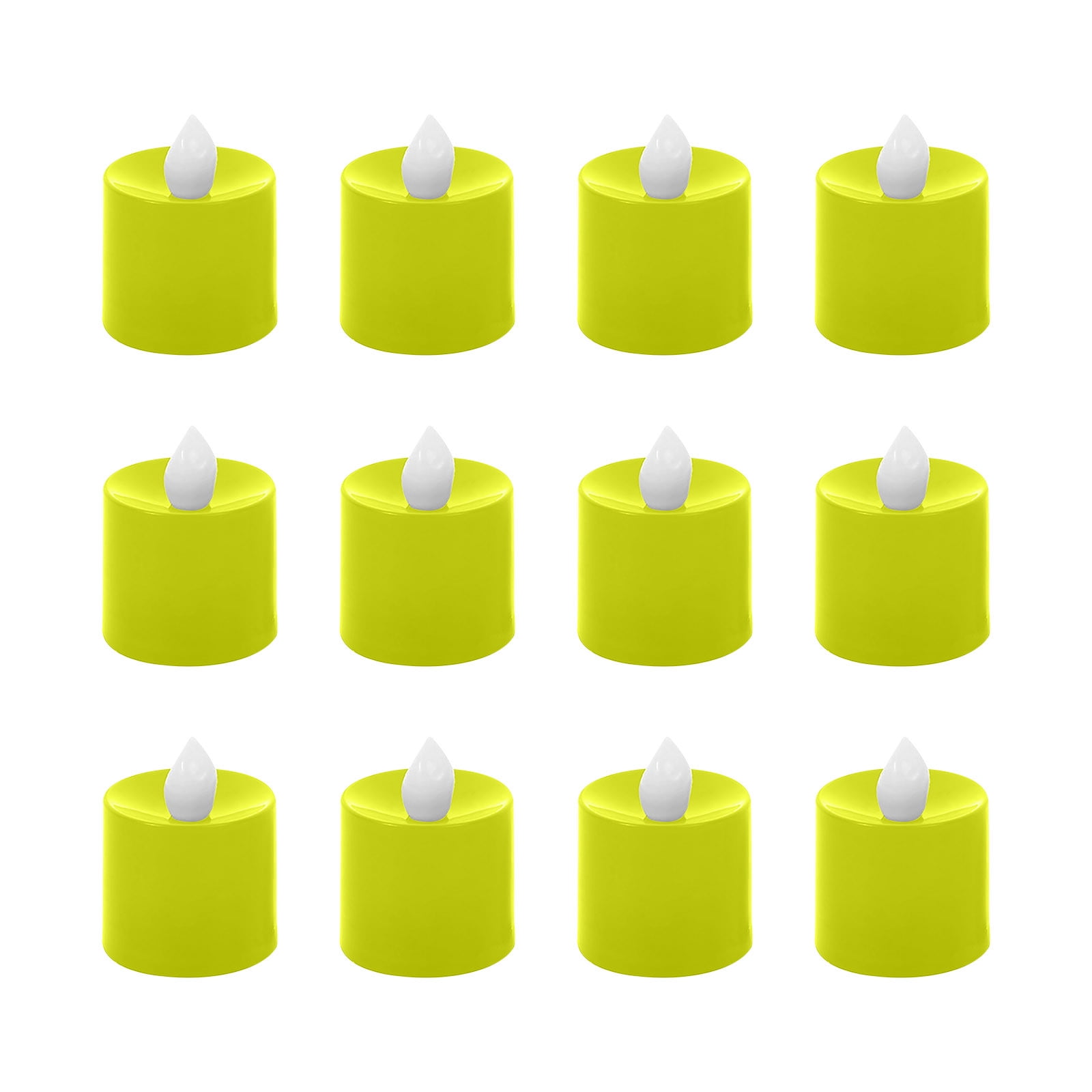 PATLOLLAV Homemory Yellow Tea Lights Candles Battery Operated,12 Pcs ...