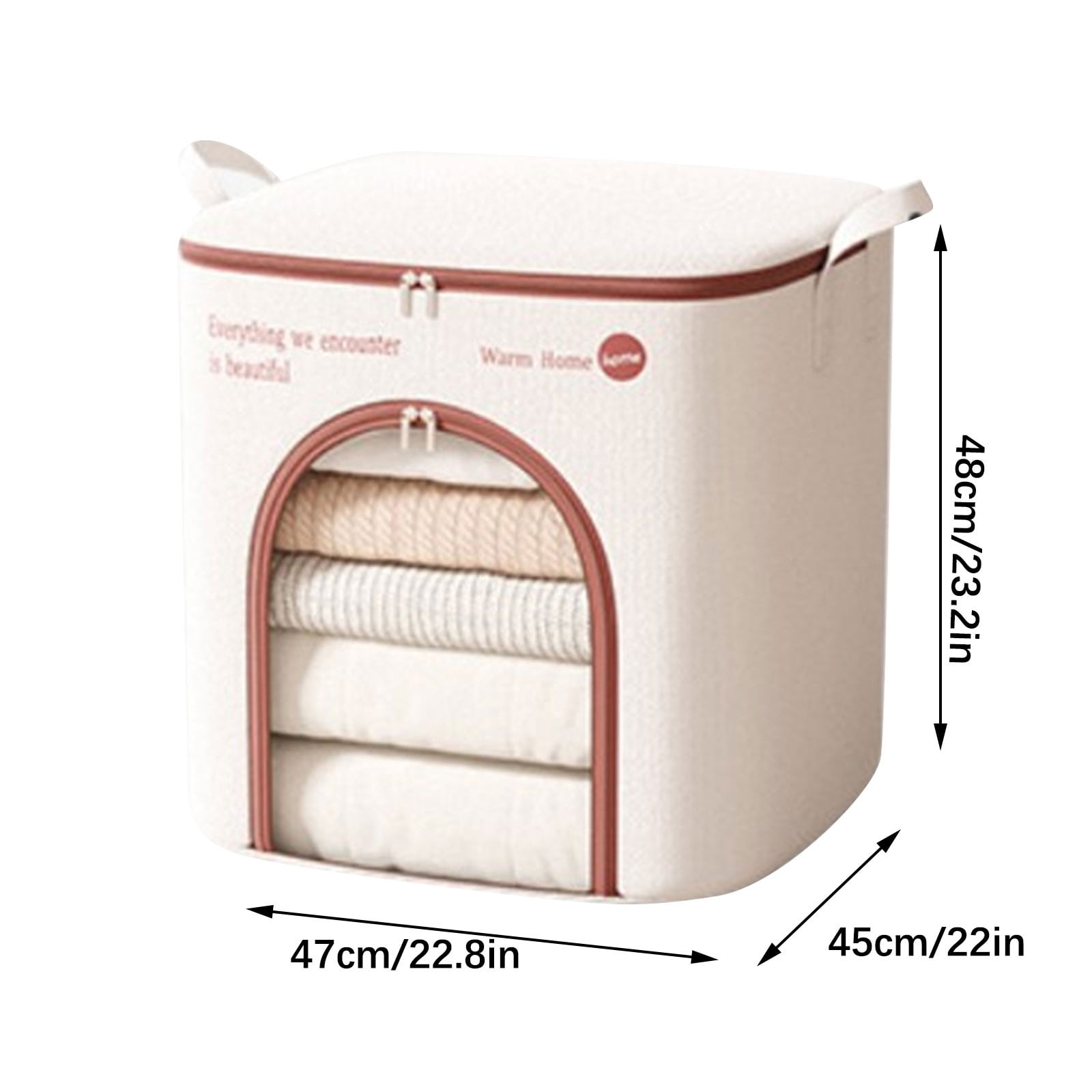 PATLOLLAV Large Canvas Comforter Storage Bags Closet Organizer for ...