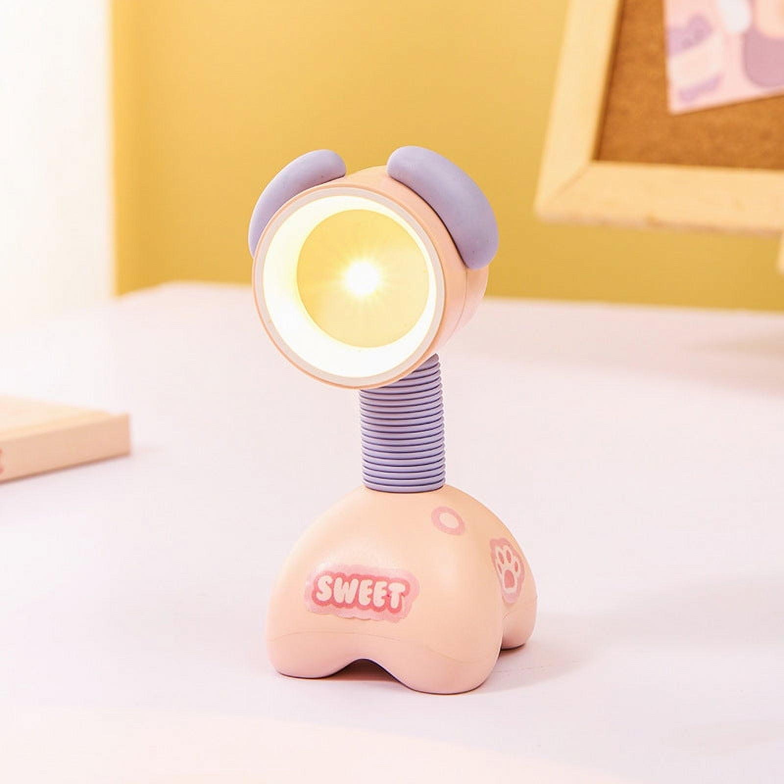 PATLOLLAV Mini LED Desk Lamp Cute Small Phone Holder,LED Cute Night ...