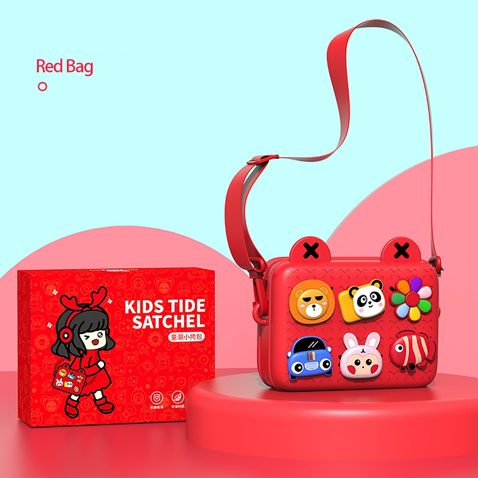 PATLOLLAV Mini Shoulder Bag Children Crossbody Multifunction Phone ...