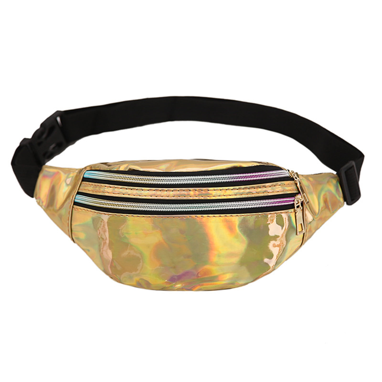 PATLOLLAV New Laser Fanny Pack for Men Women ,Holographic Fanny Packs for Women Festival Party ...