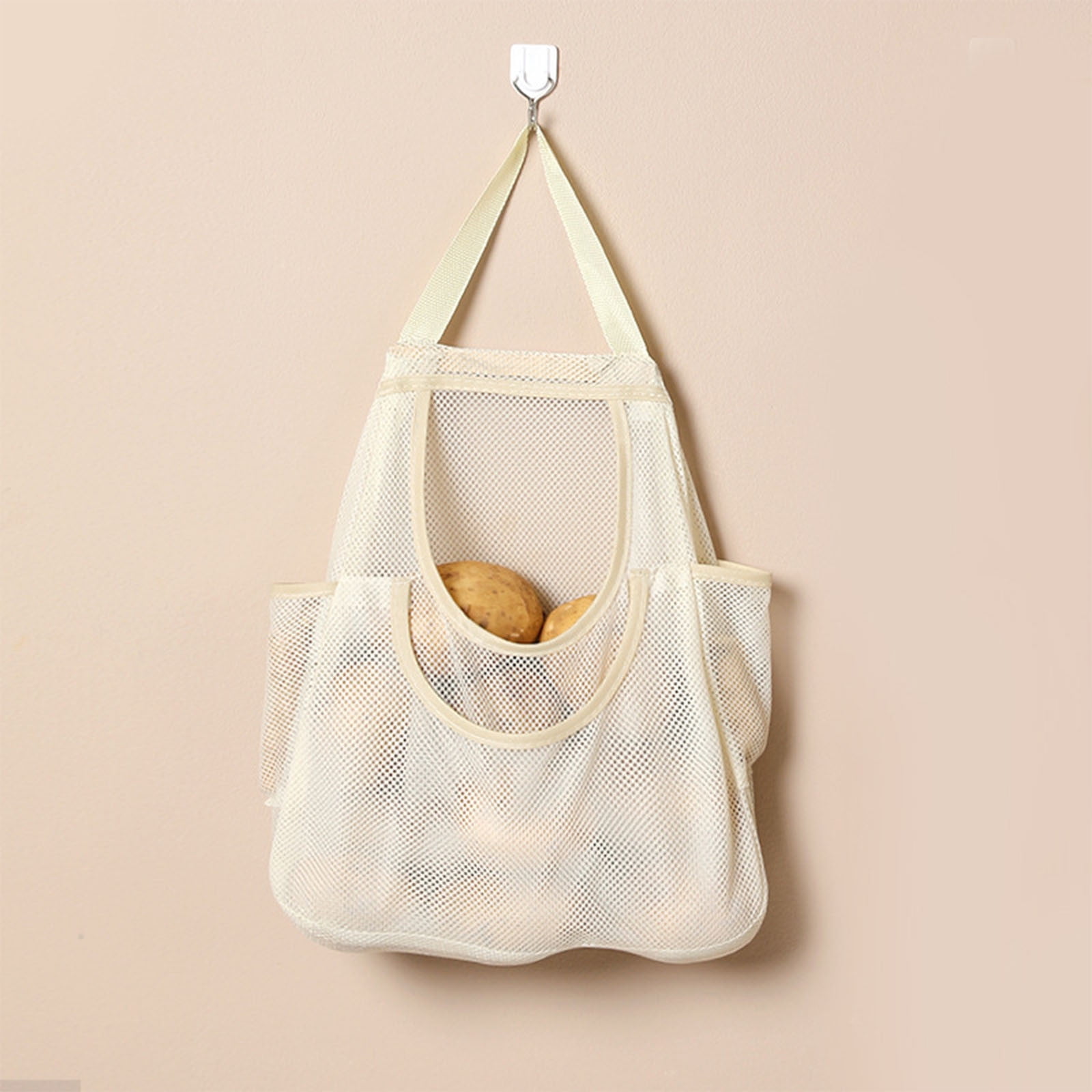 PATLOLLAV Plastic Bag Holder Dispenser Collapsible Mesh Hanging Storage ...