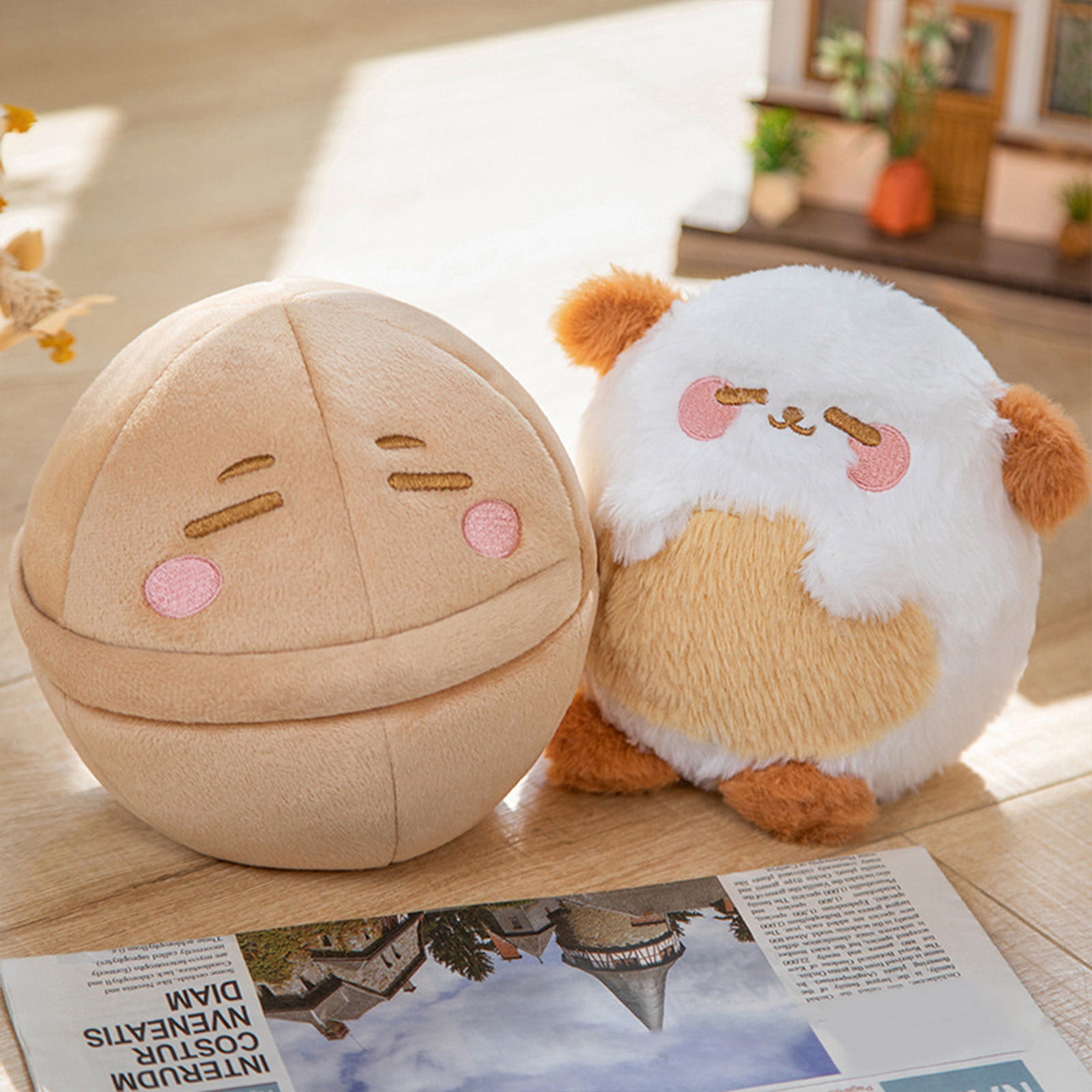 PATLOLLAV Puppy Egg Doll Plush Toy Soft, Squishy, Warm, Cute, Comfort ...