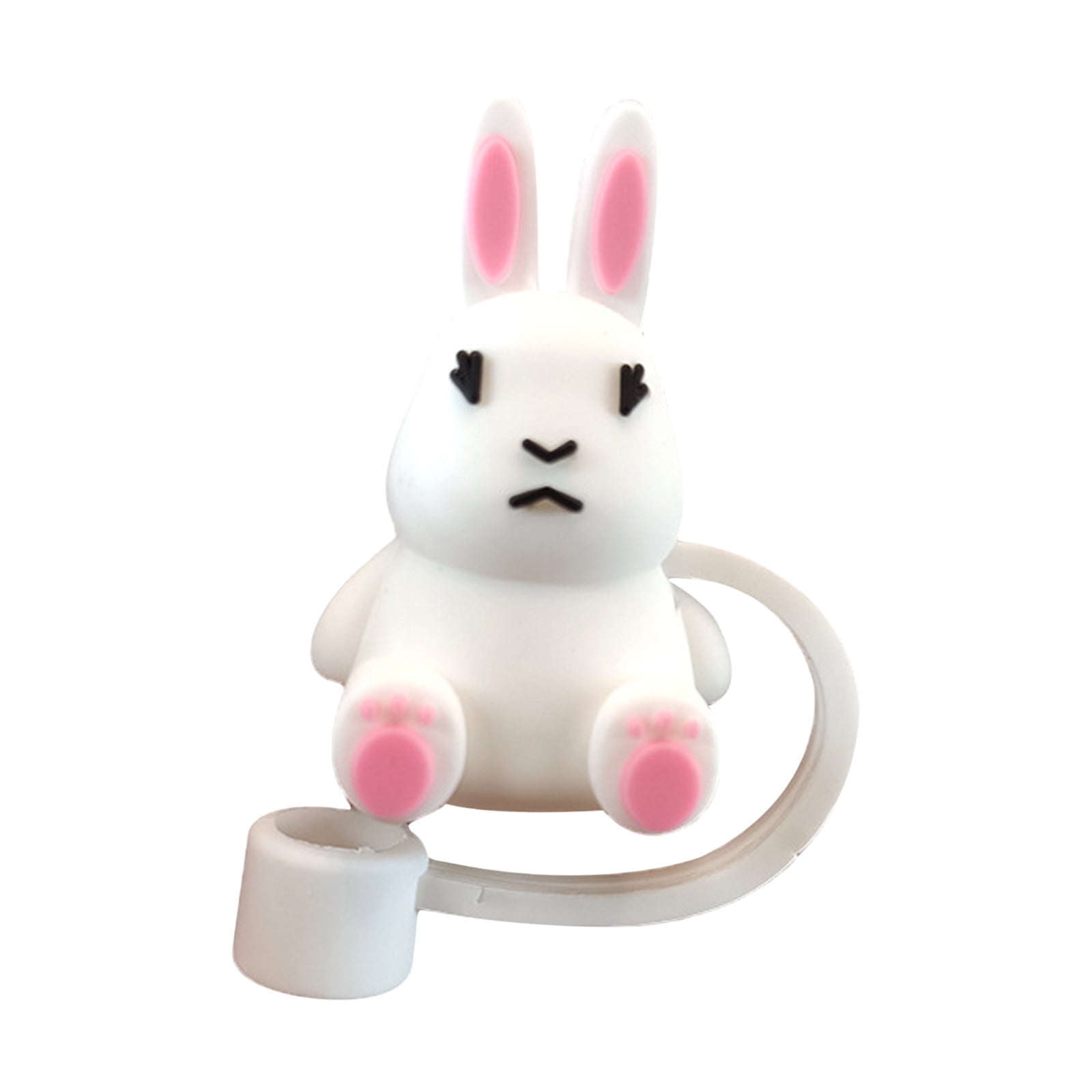 PATLOLLAV Reusable Cute Straw Plugs Drinking Straw Tips Lids Anti-dust ...