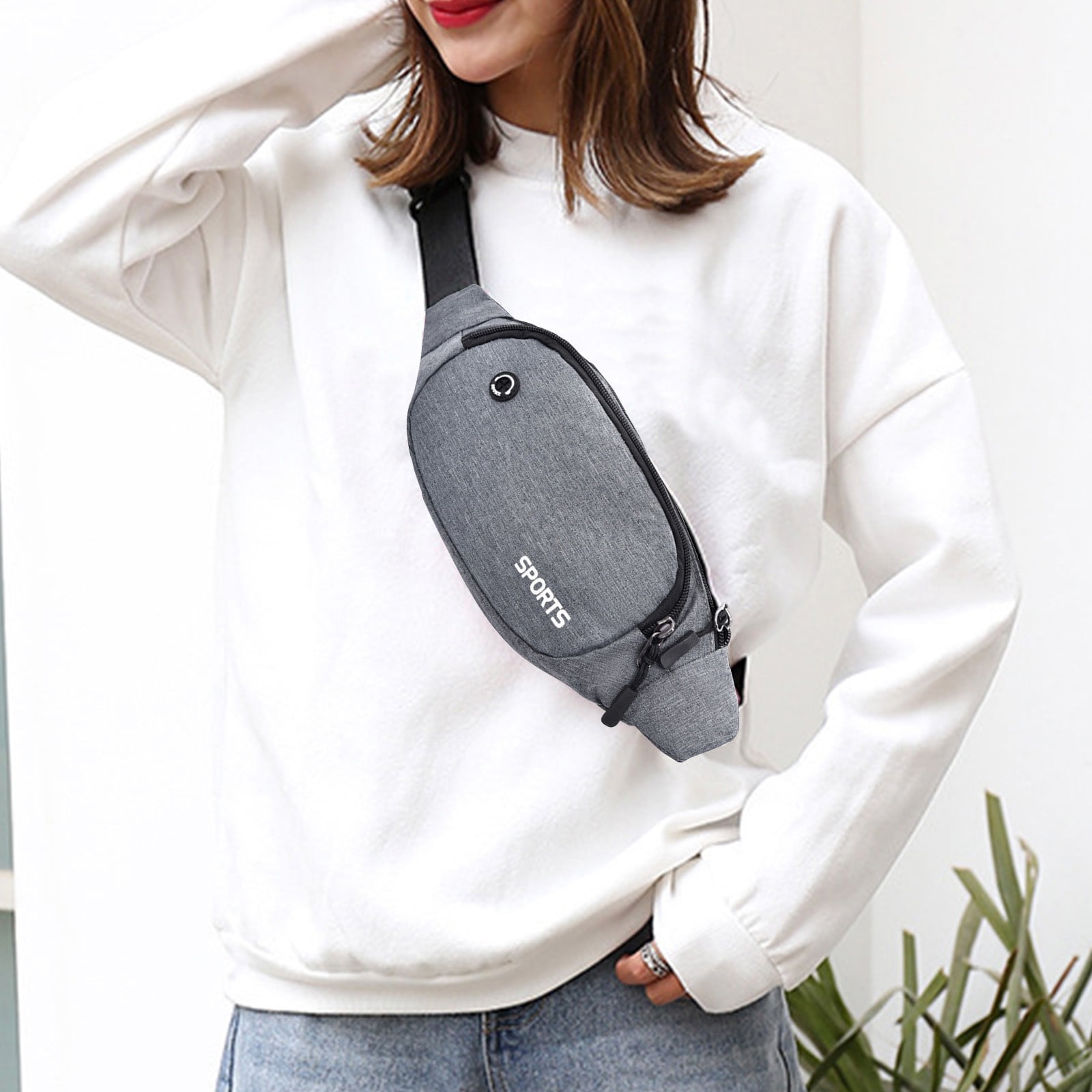 PATLOLLAV Small Sling Backpack Crossbody Sling Bag with Wear Headphone ...