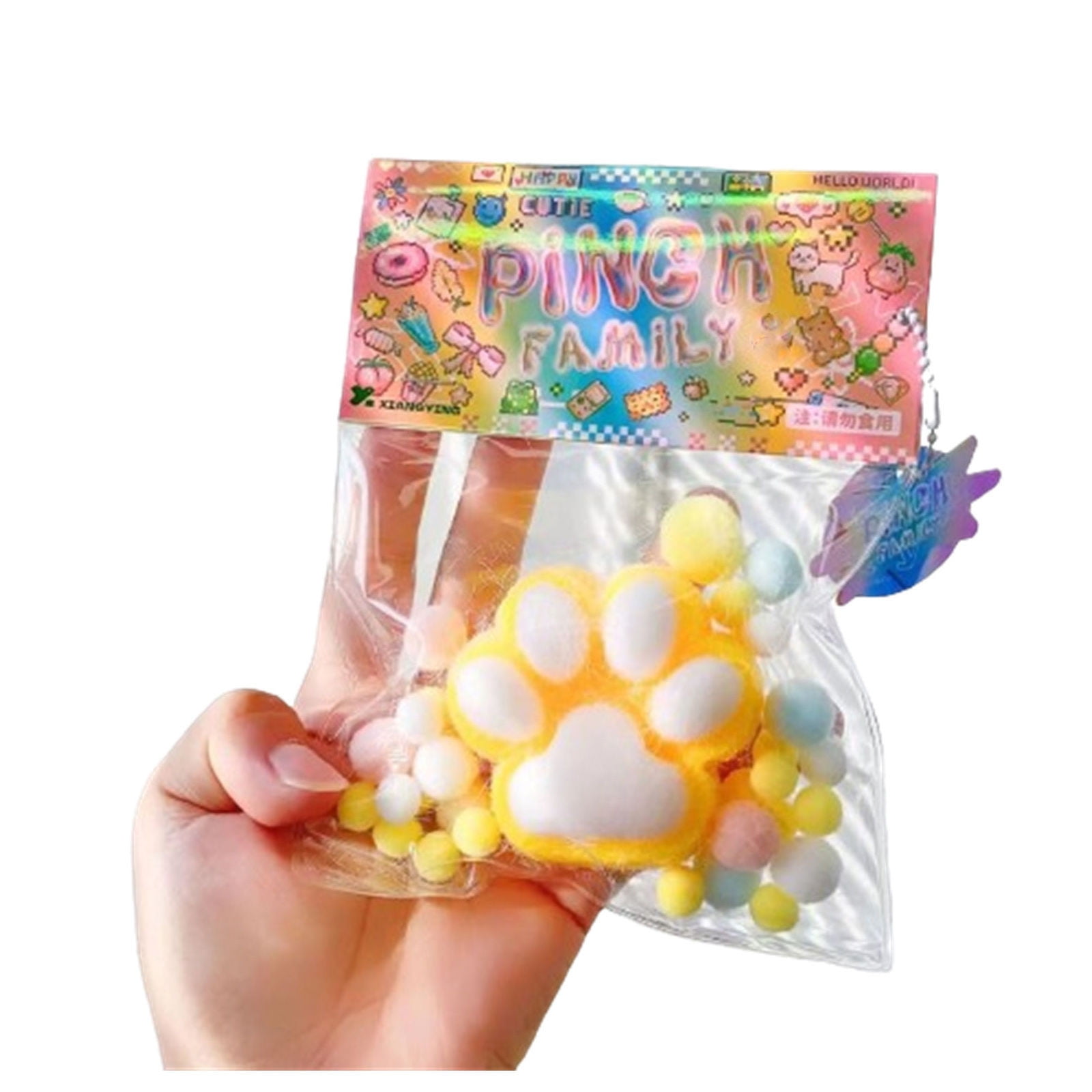 PATLOLLAV Soft Decompression Pinch Cat Claw Cute and Little Mouse Toy ...