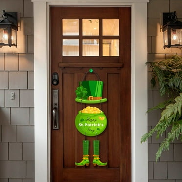 Jacenvly 2024 St. Patrick'S Day Decor Welcome Door Sign Door ...