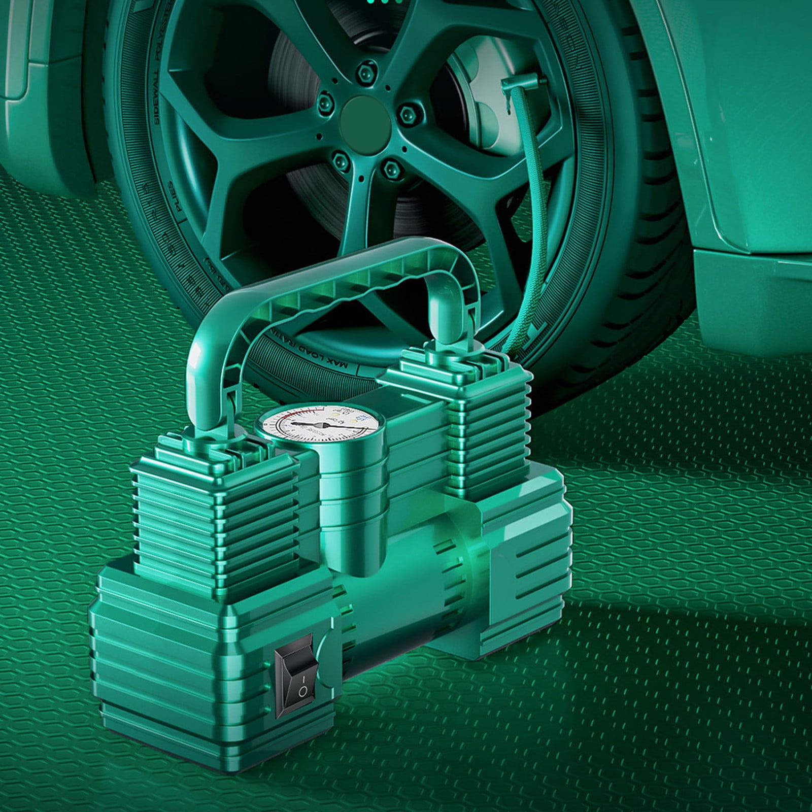 PATLOLLAV Tire Inflator Heavy Duty DoublePower Motor with Handle,Meet ...