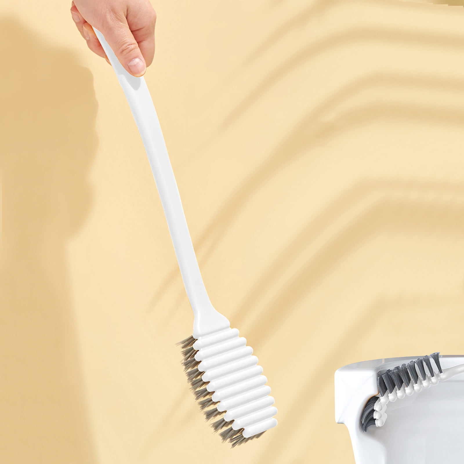 PATLOLLAV Toilet Brush for Bathroom with Toilet Brush Cleaner Rack Set ...