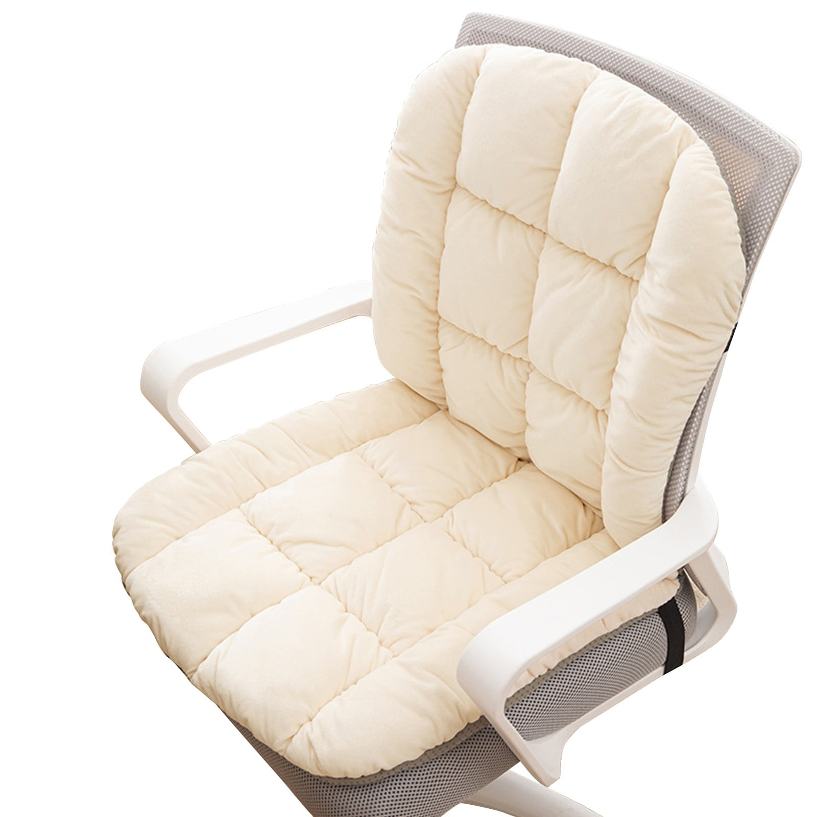 PATLOLLAV White Desk Chair Cushion,Chair Cushion Plush Pad,Corduroy ...