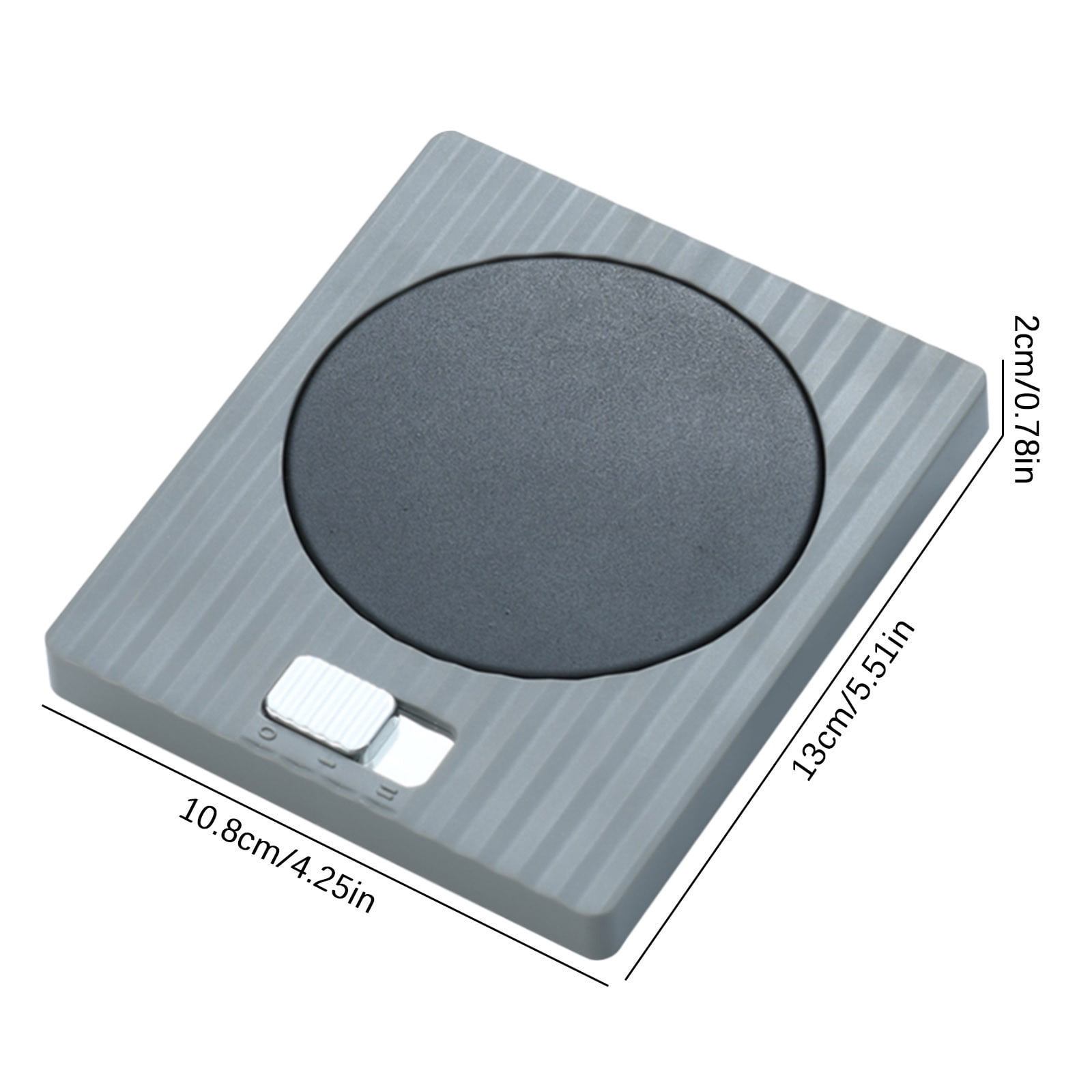 PATLOLLAV Winter Gray Dual-Mode Heated Coaster with Adjustable ...