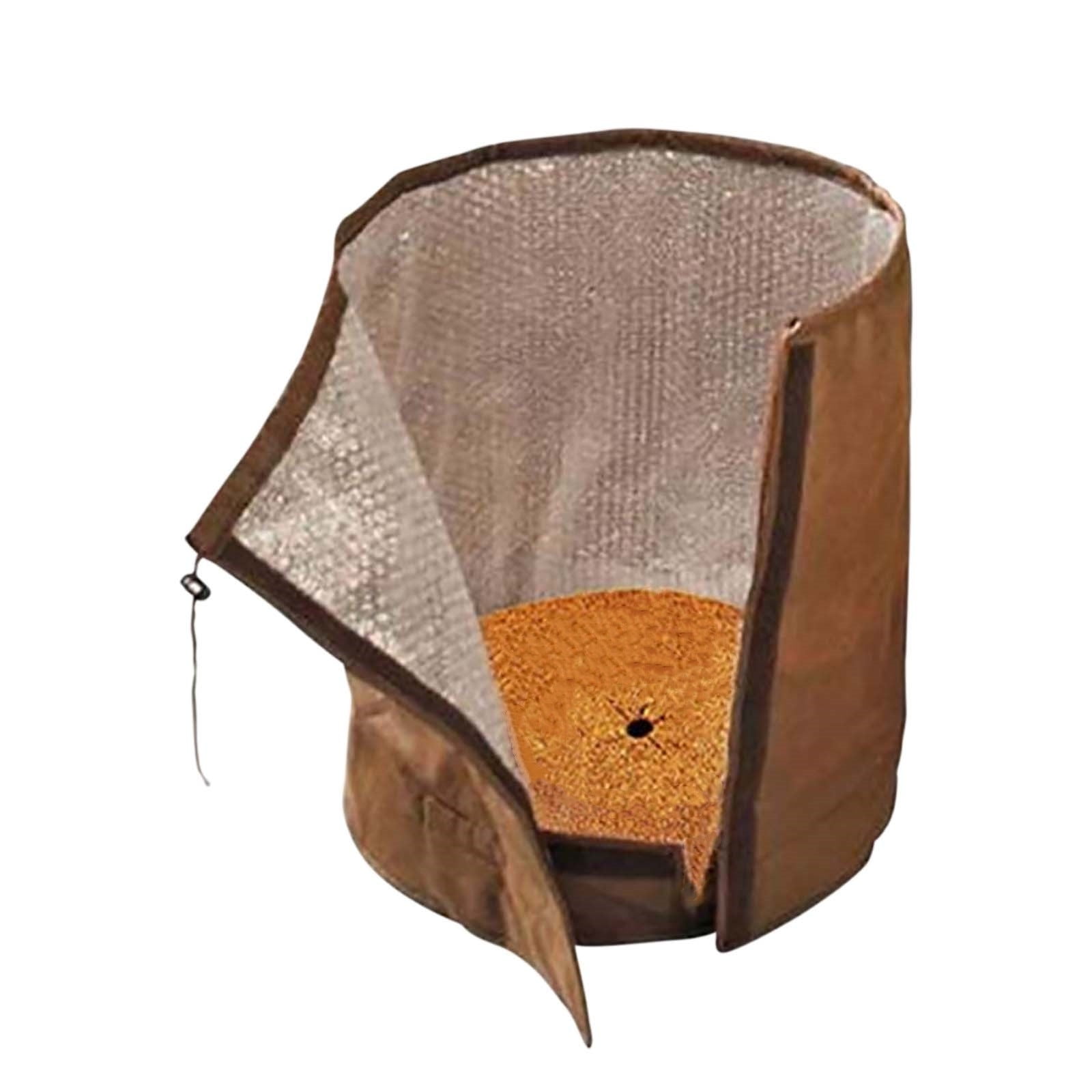 PATLOLLAV Winter Potted Plants Pot Cover,Insulated Tree Bag,Palm Fiber ...