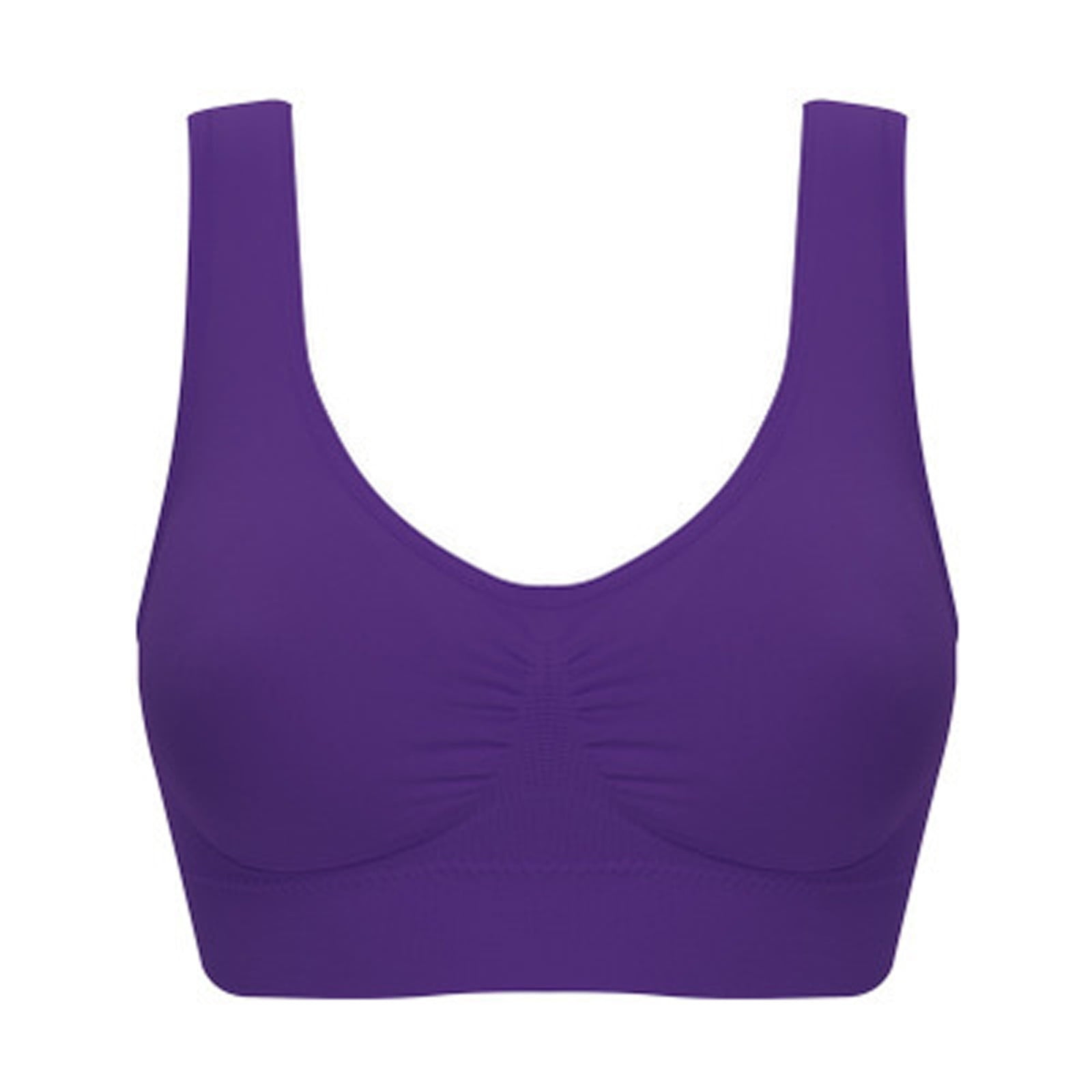 PATLOLLAV Womens Sports Bras Women Plus Size Bras Padded Seamless ...