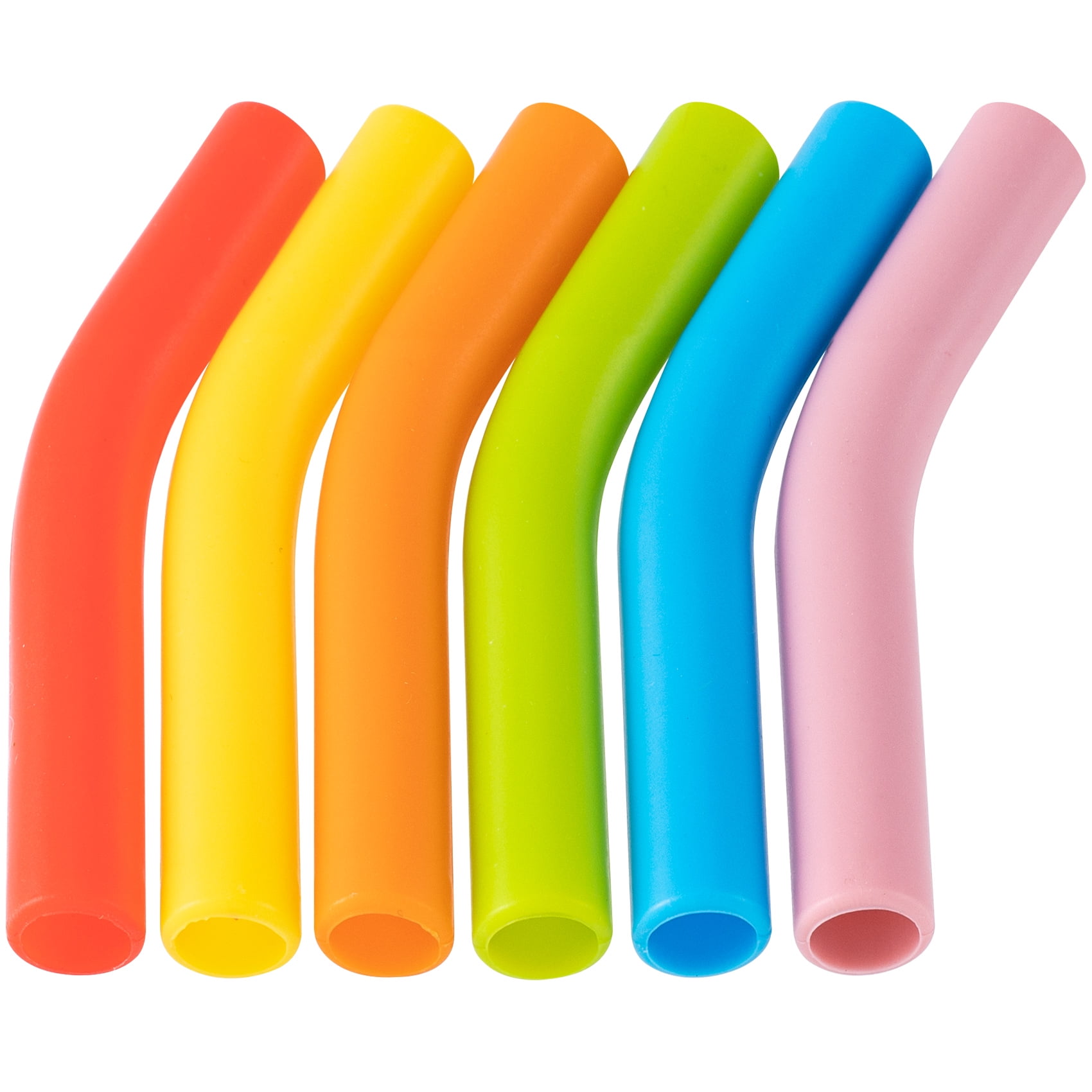 PATOPS 6Pcs Food Grade Straw Silicone Tip Elbow Sleeves Fit for 8mm/0 ...