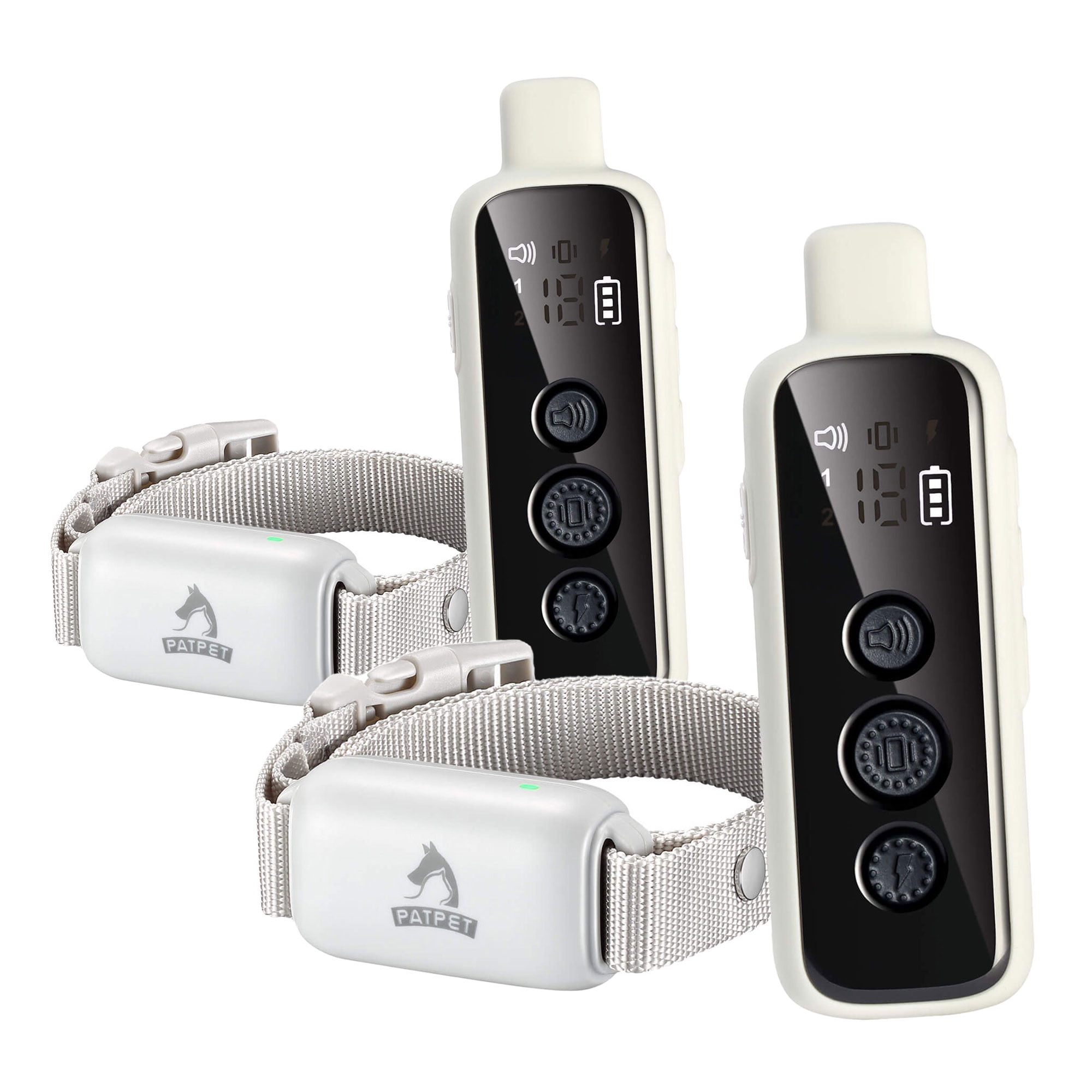 PATPET 650A Rechargeable Waterproof Shock Collar for All Dog Sizes (2 ...