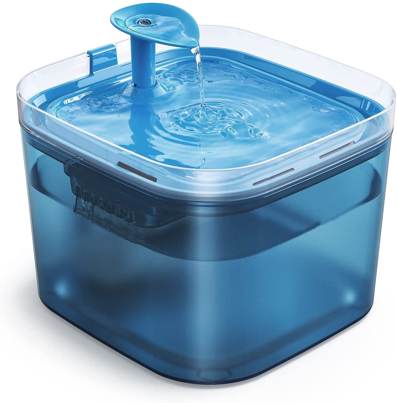 PATPET Electric Pet Water Fountain, Ultra Quiet Pump, Triple Filtration ...