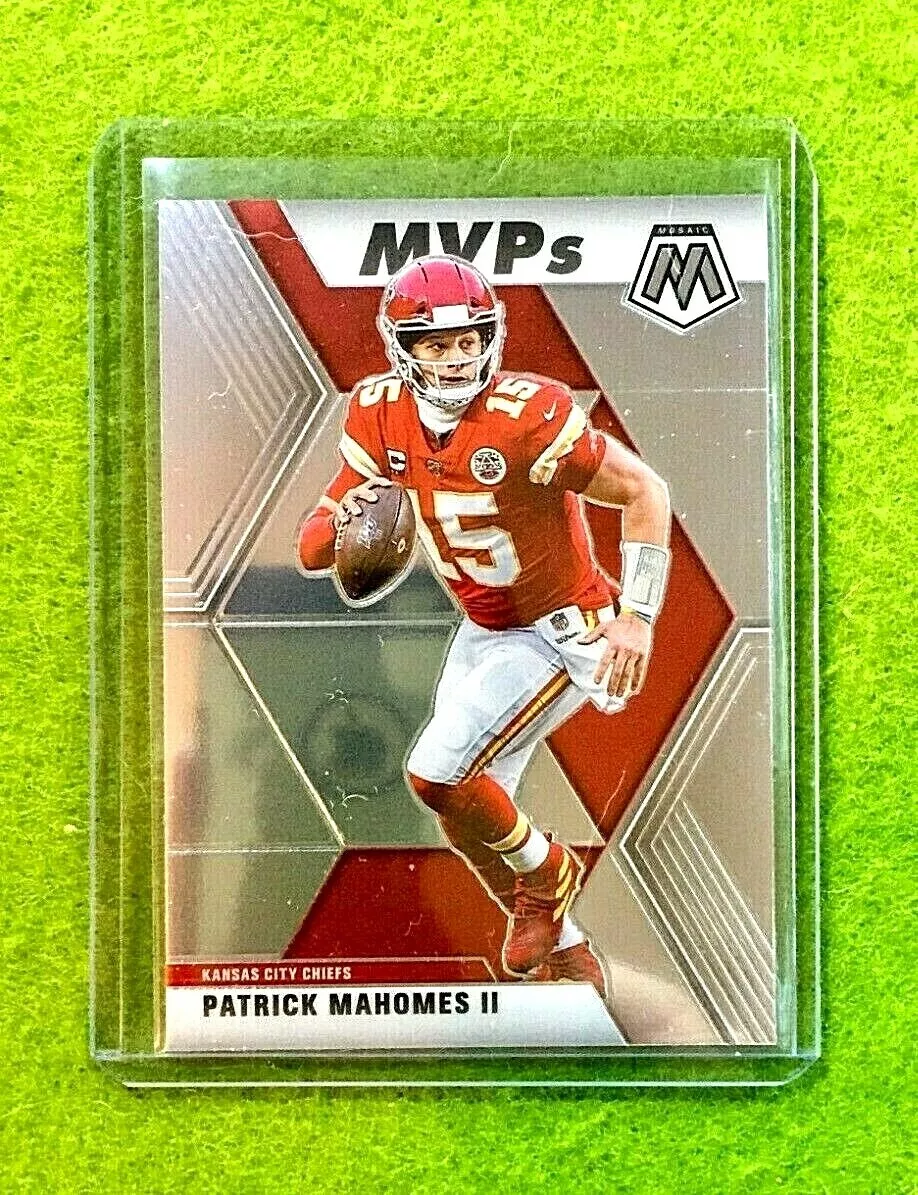 PATRICK MAHOMES MOSAIC SILVER CHROME CARD JERSEY #15 CHIEFS MVP's SP ...