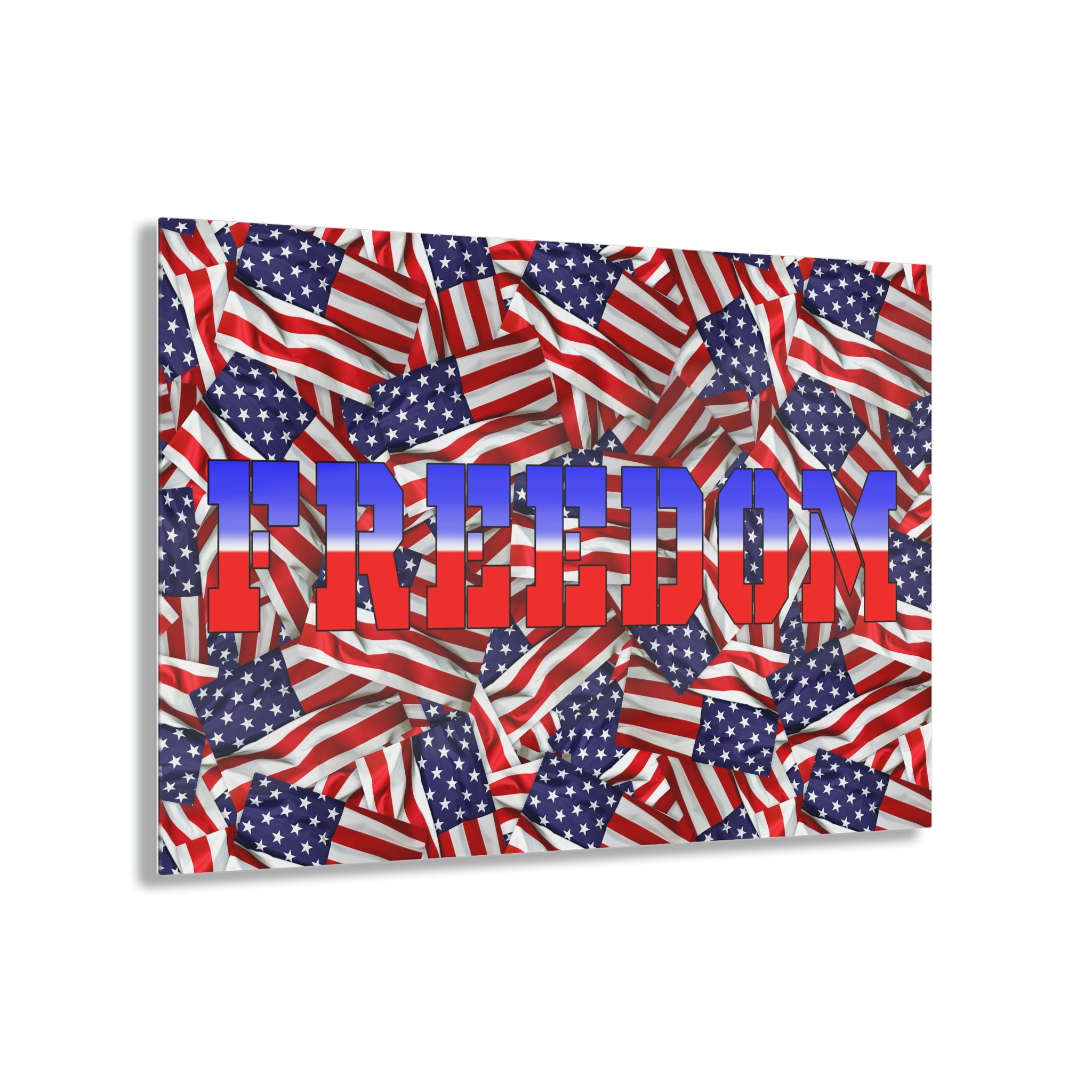 PATRIOTIC FREEDOM FLAG Acrylic Wall Art - Walmart.com