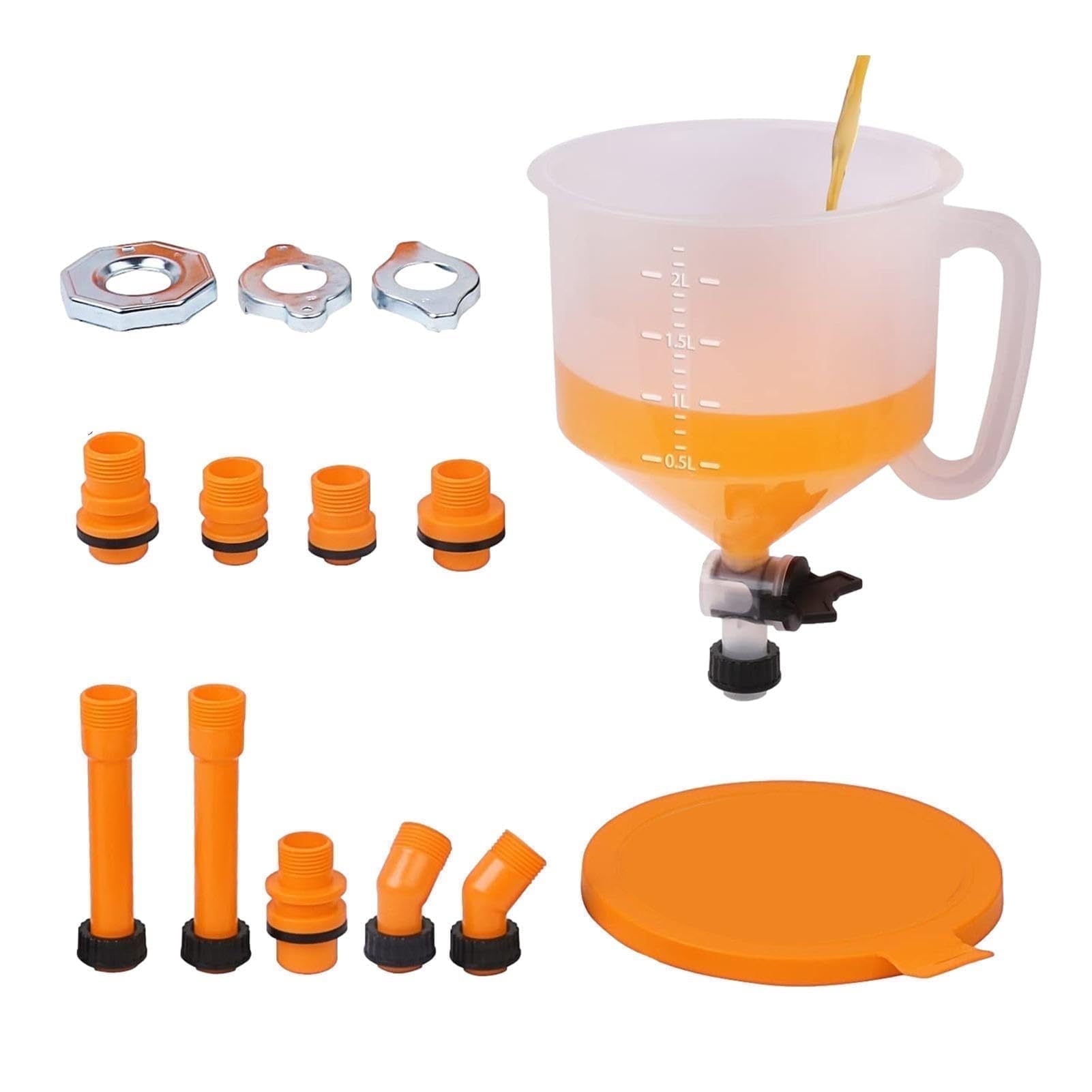PAUAYSHH 15Pcs No-Spill Coolant Funnel Kit,Spill Proof Funnel Bleeder ...