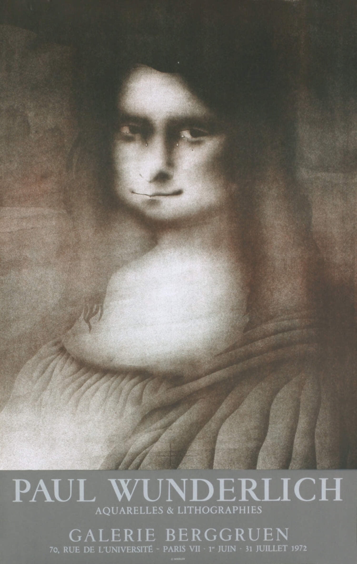 PAUL WUNDERLICH Galerie Berggruen, Tears, 1972 - Walmart.com