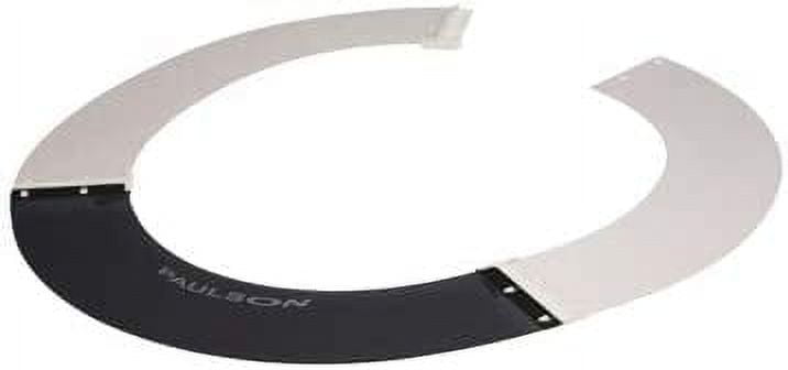 PAULSON A-S4-F Smoke/White Sun Shield Visor for Fibre-Metal Full Brim ...