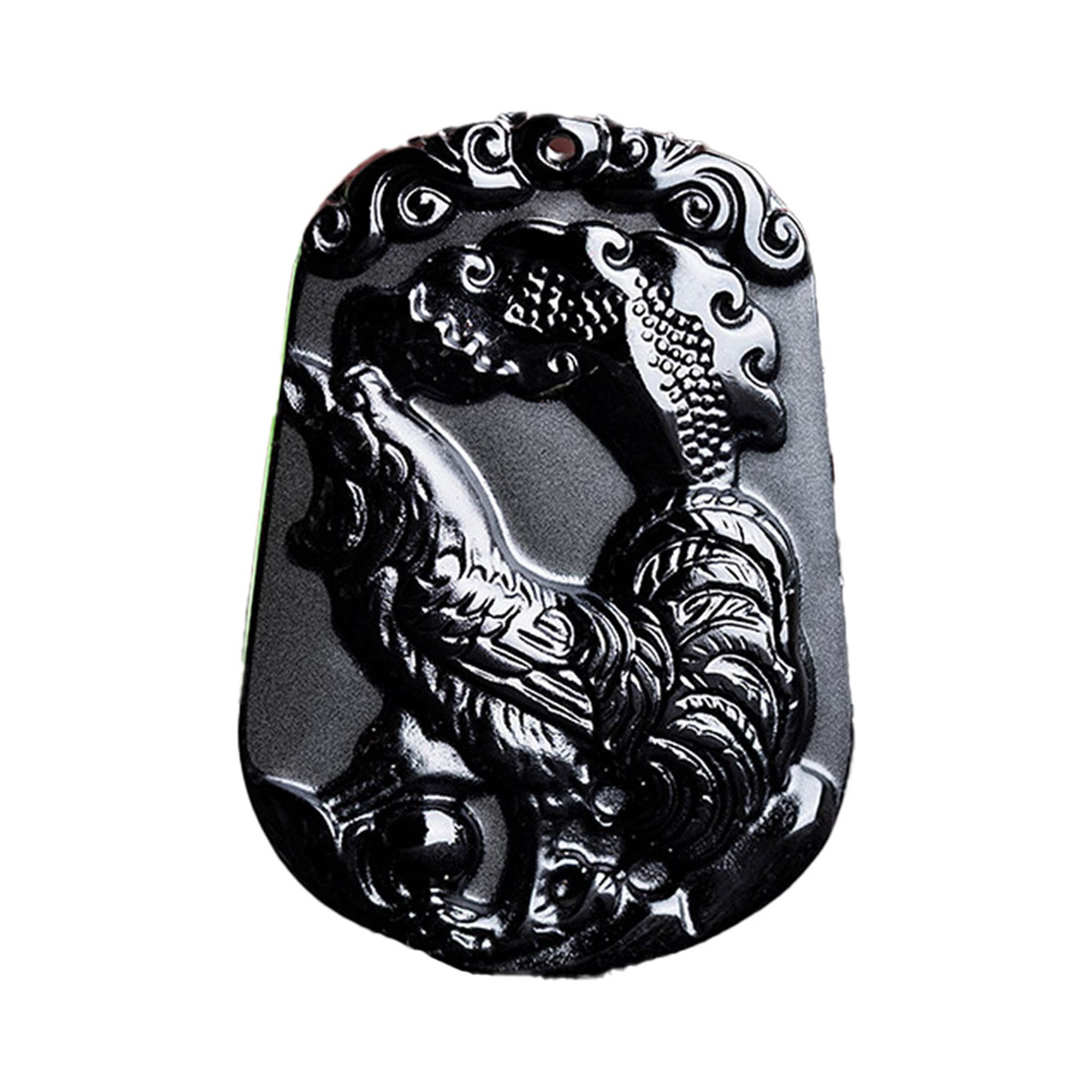 PAURO 12 Chinese Zodiac Necklace for Men Lucky Charms Sign Dragon Horse ...