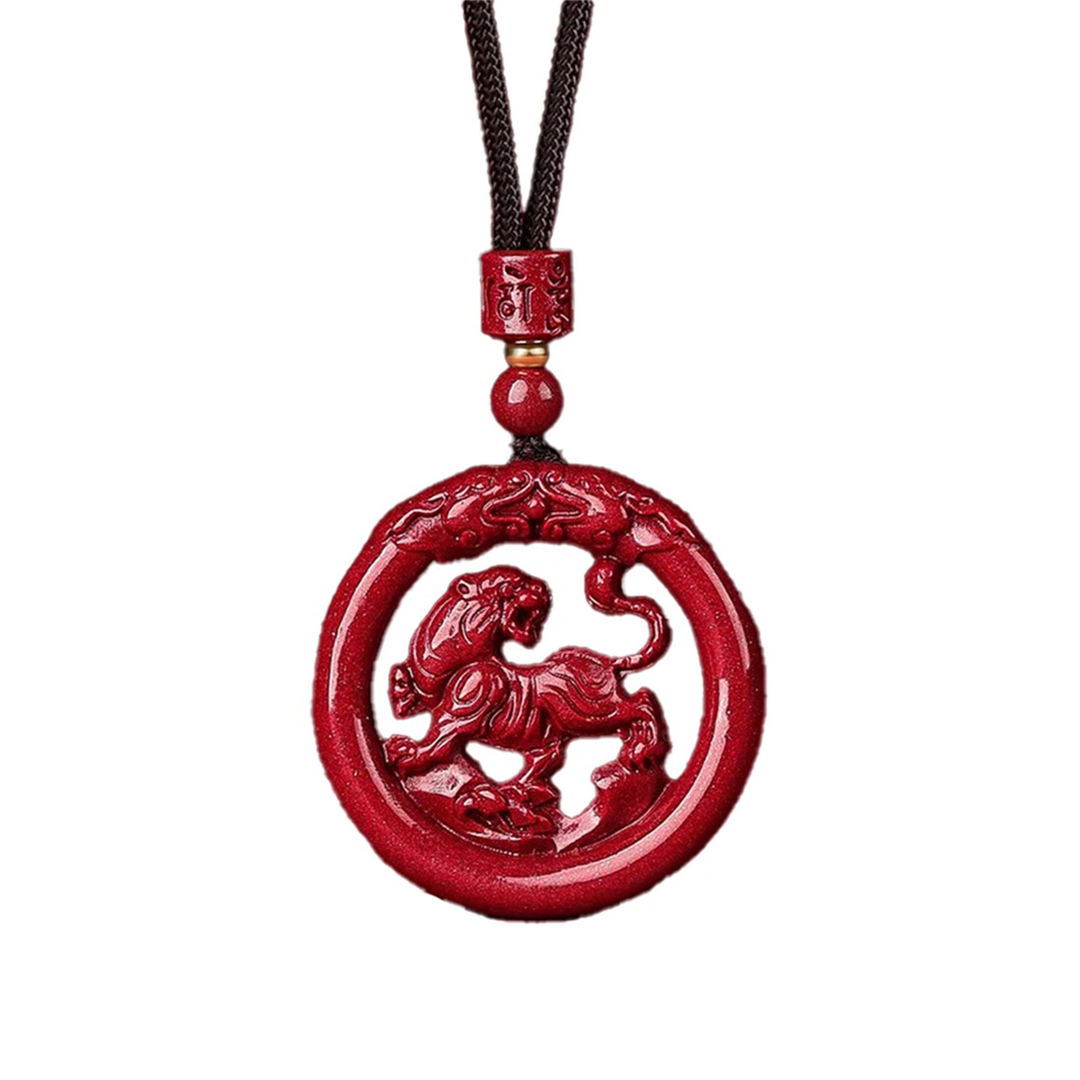 PAURO 12 Chinese Zodiac Necklace for Men Women Lucky Charms Sign Circle ...