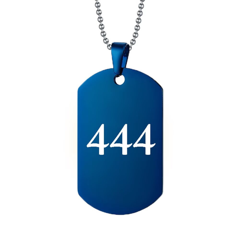 PAURO Angel Number Necklace for Men 000 111 222 333 444 555 666 777 888 ...