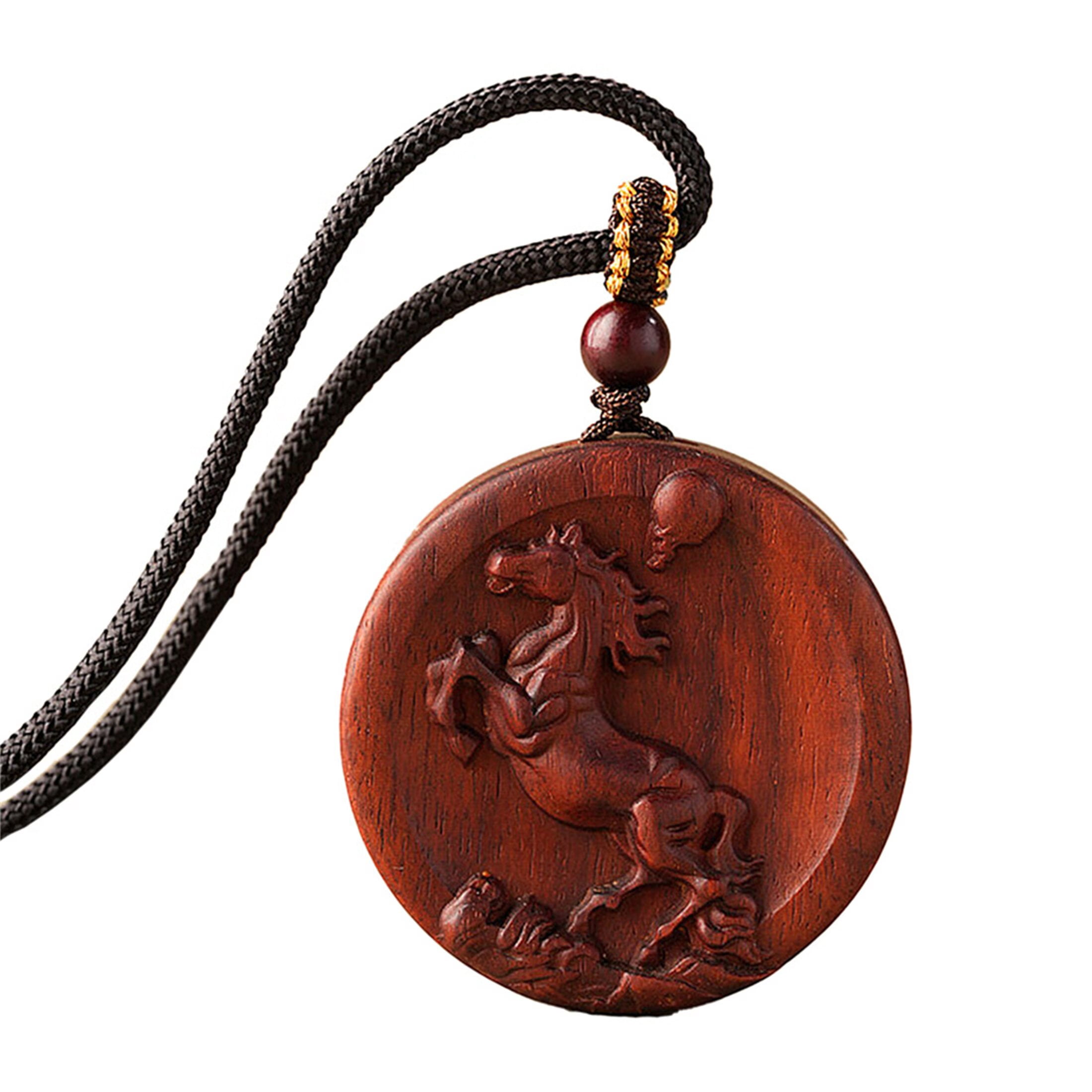 PAURO Horse Necklace for Men Women 12 Chinese Zodiac Lucky Charms Sign ...