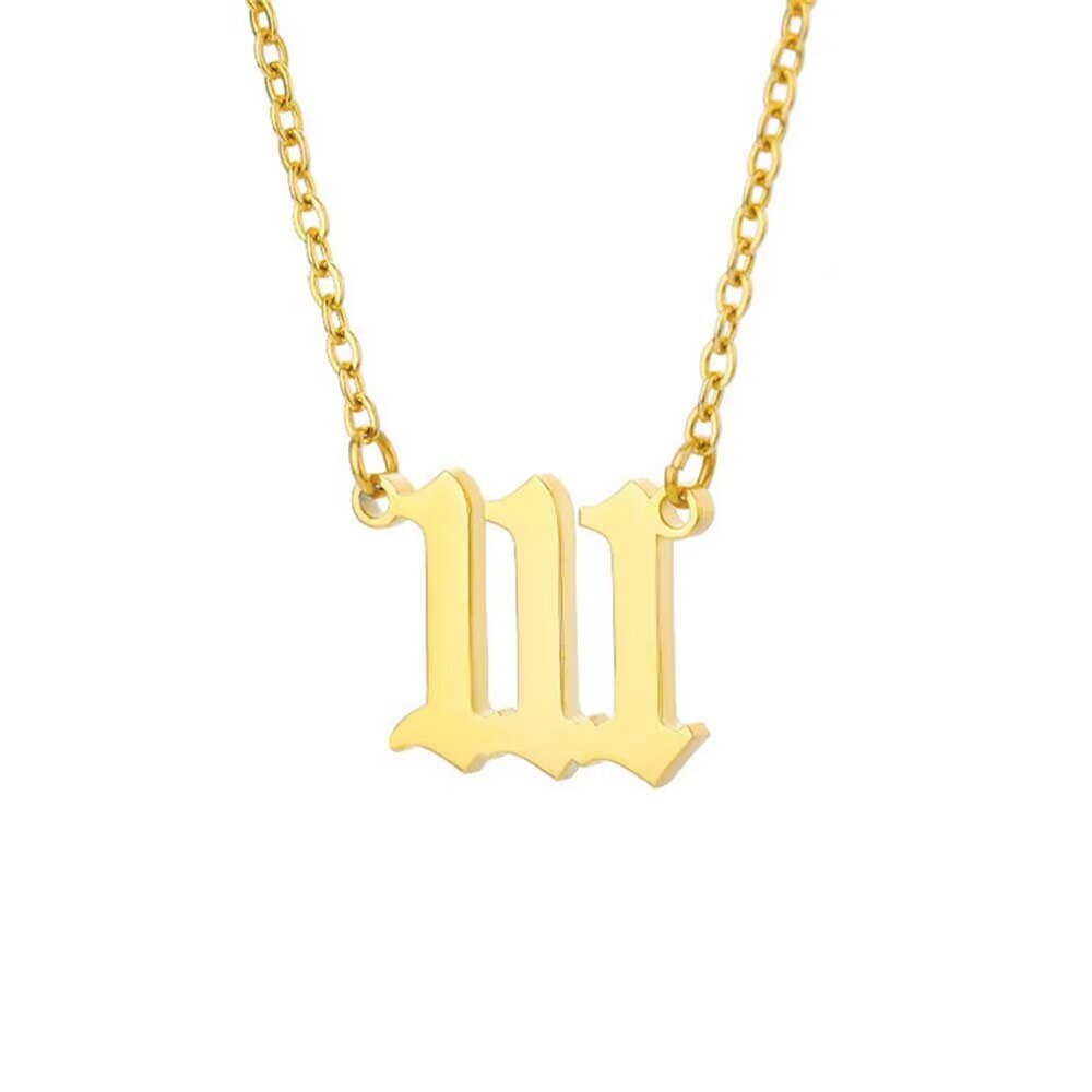 PAURO Minimalist Women's Stainless Steel Angel Numbers Necklace 111 ...