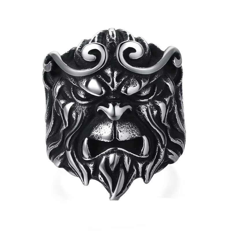 PAURO Unisex's Stainless Steel Refined Punk Non Mainstream Unique Sun ...